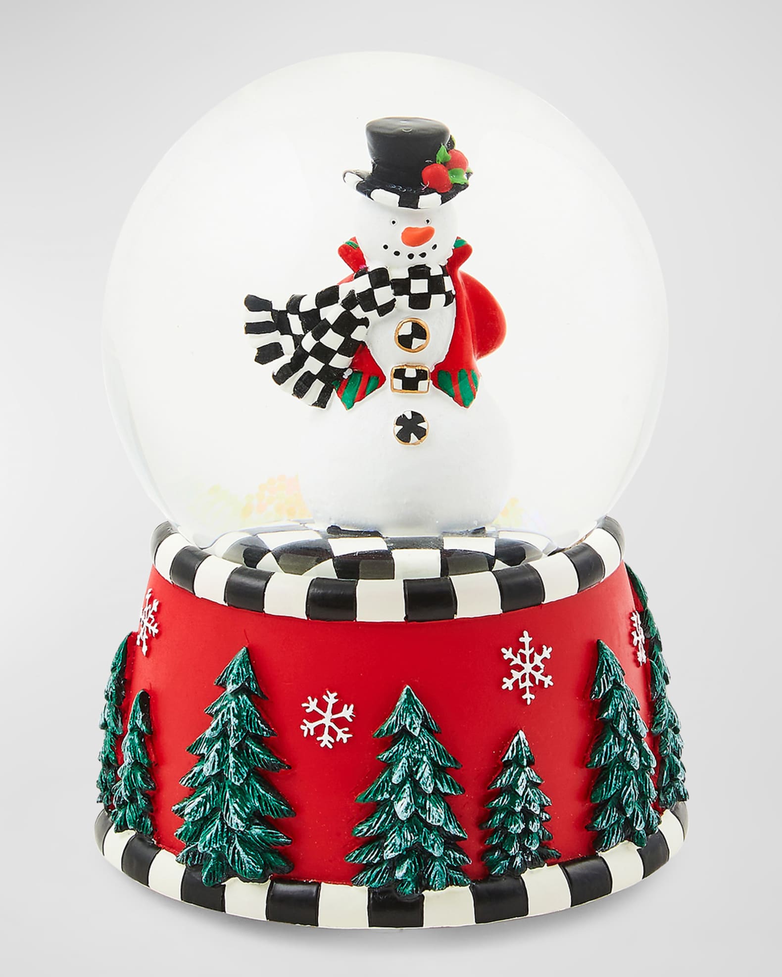 MacKenzie-Childs Courtly Snowman Snow Globe | Neiman Marcus