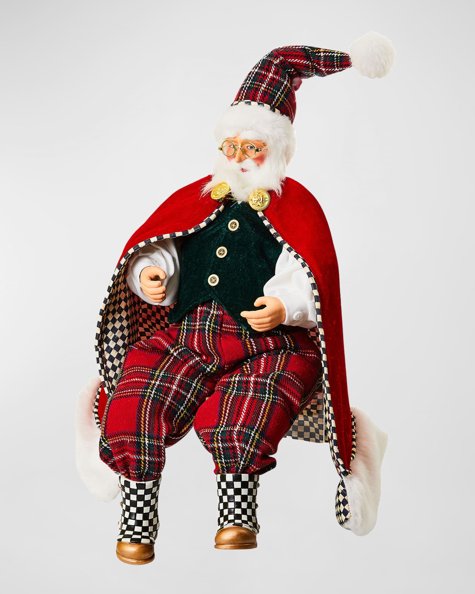 MacKenzie-Childs Scottish Sitting Santa | Neiman Marcus