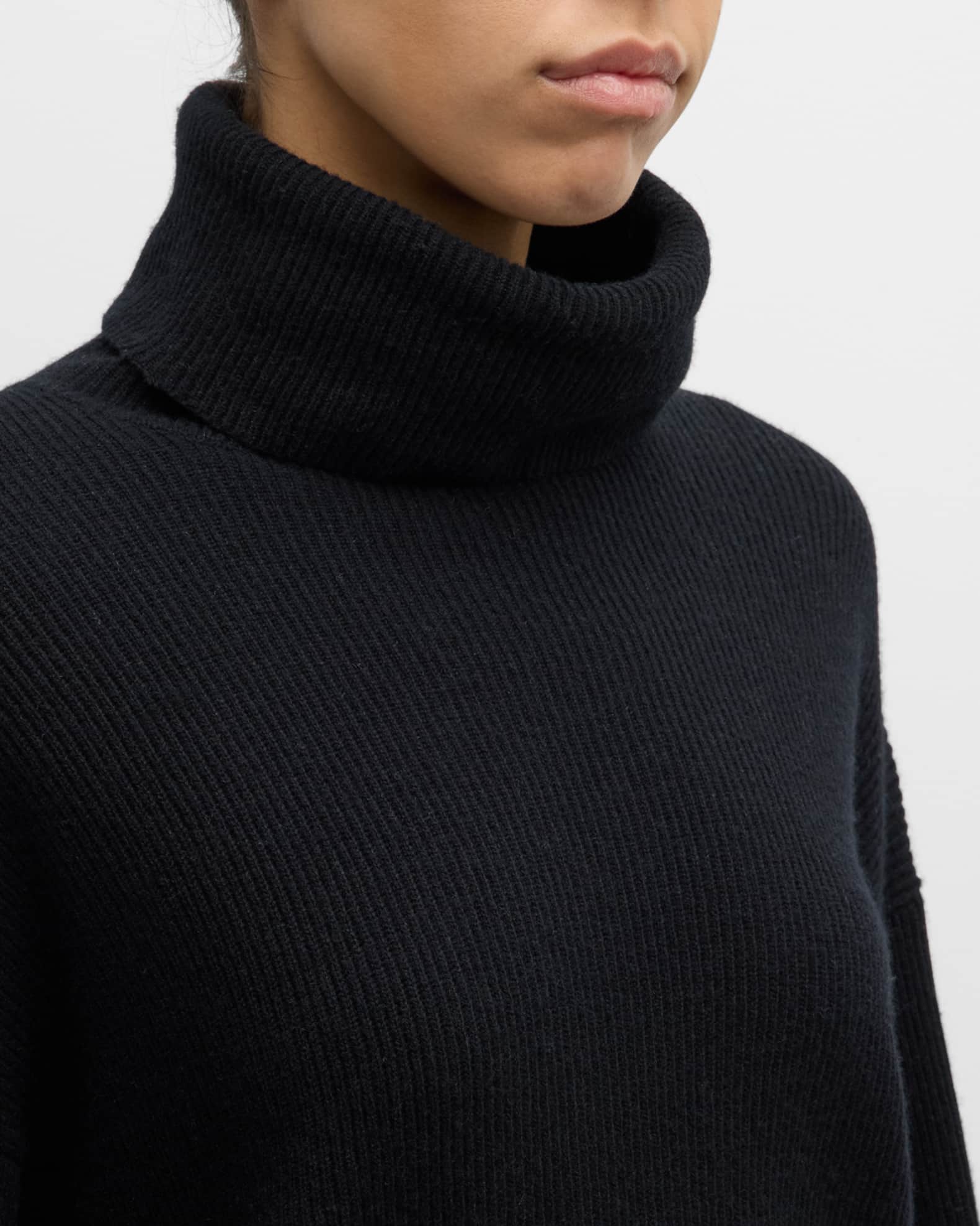 Brunello Cucinelli Cashmere Ribbed Turtleneck | Neiman Marcus