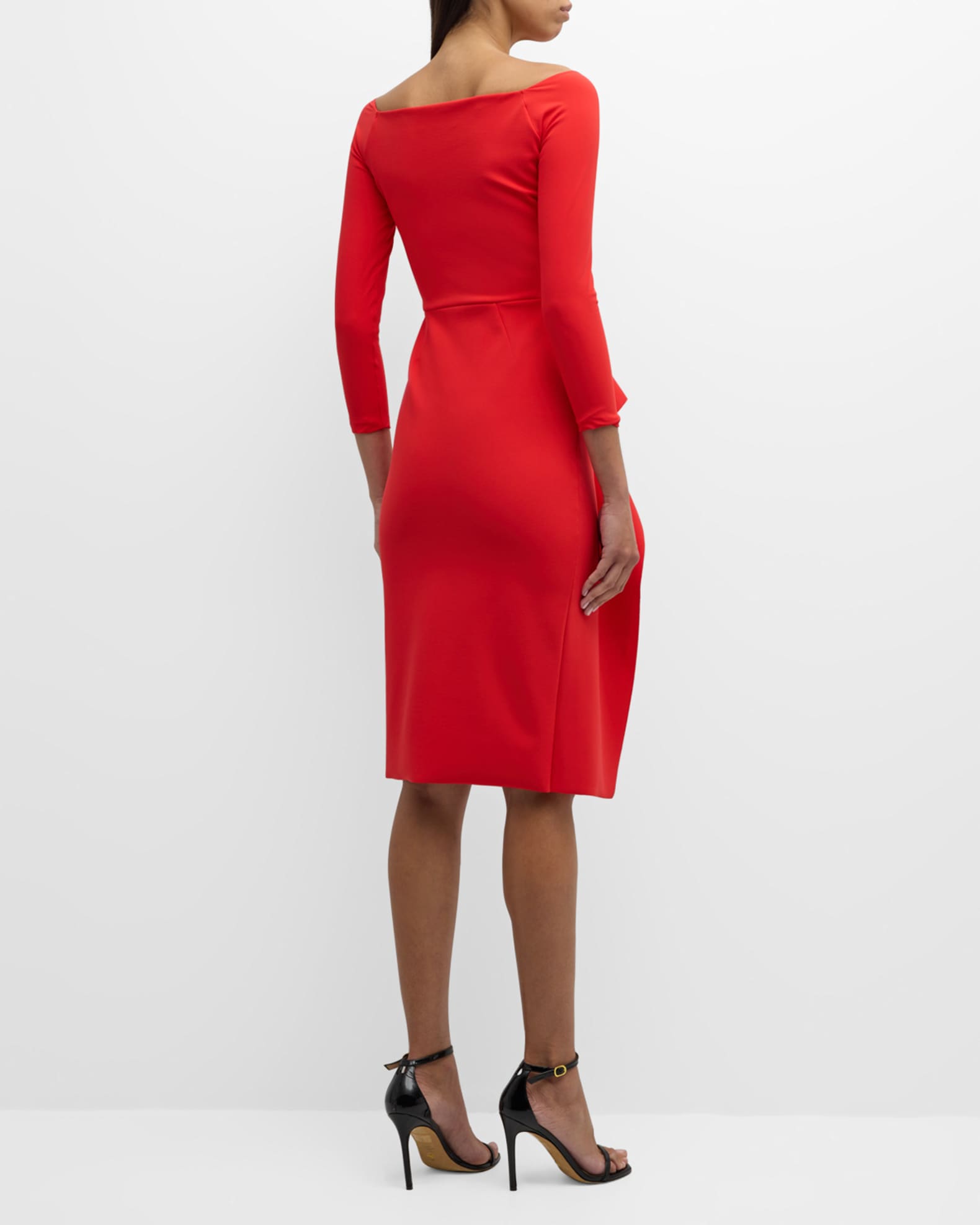 Chiara Boni La Petite Robe Ruffle Off-Shoulder Bodycon Dress | Neiman ...