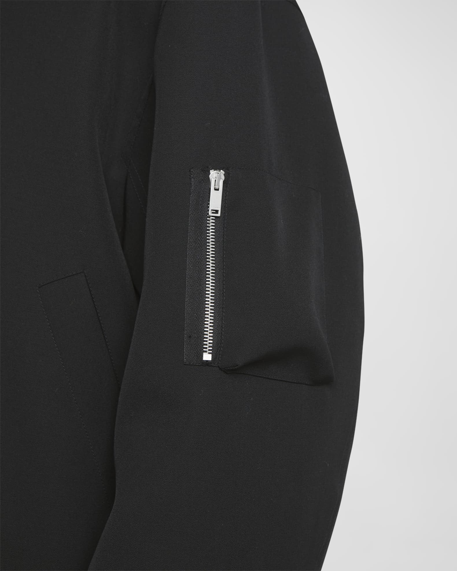 Jil Sander Men's Wool Bomber Jacket | Neiman Marcus