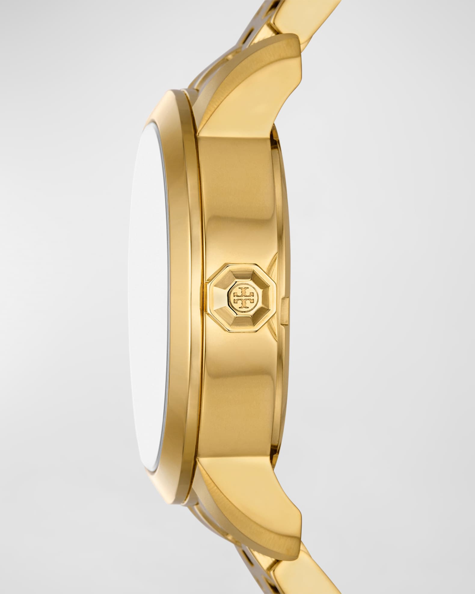 Tory Burch The Tory Gold Tone Stainless Steel Watch | Neiman Marcus