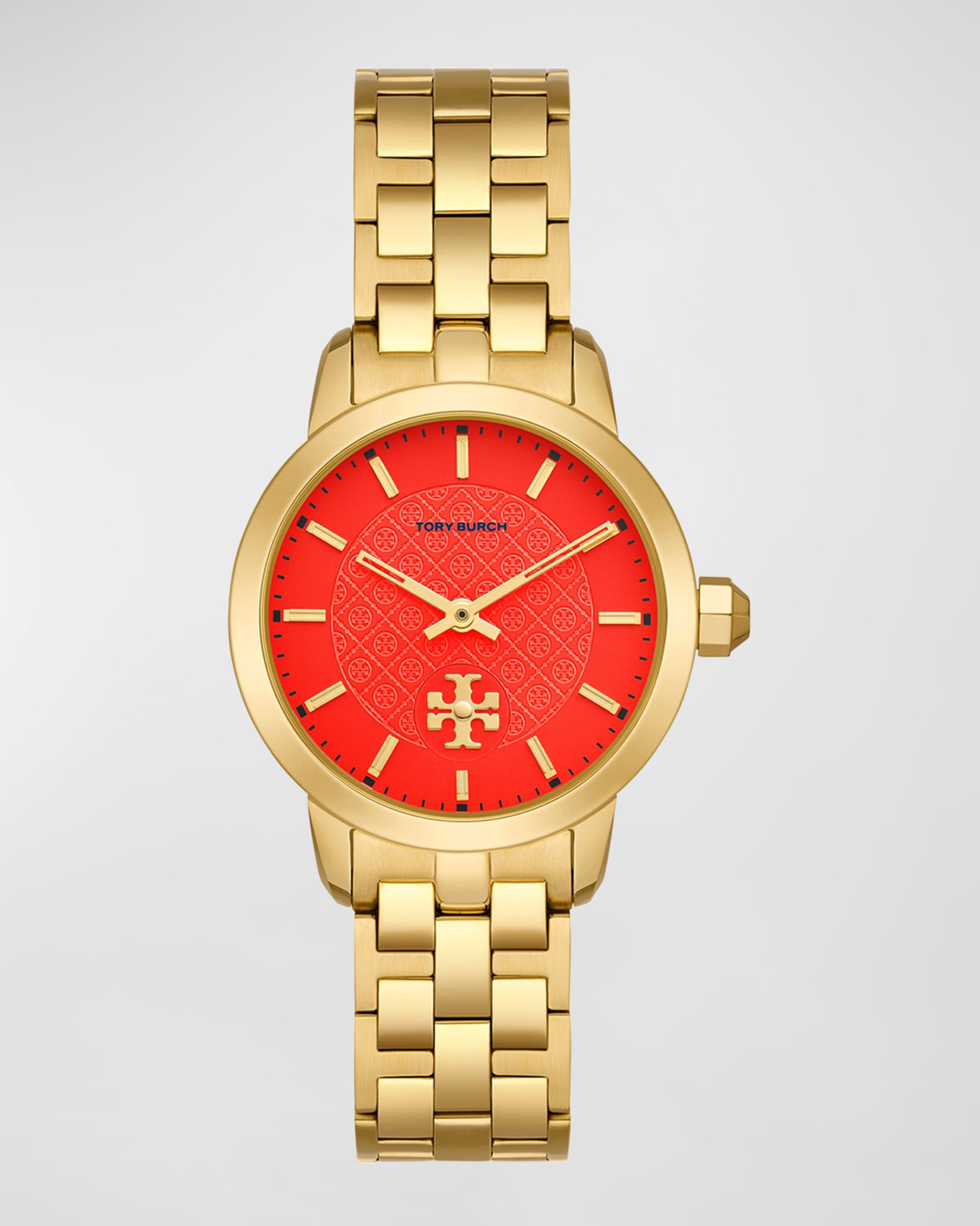 Tory Burch The Tory Gold Tone Stainless Steel Watch | Neiman Marcus