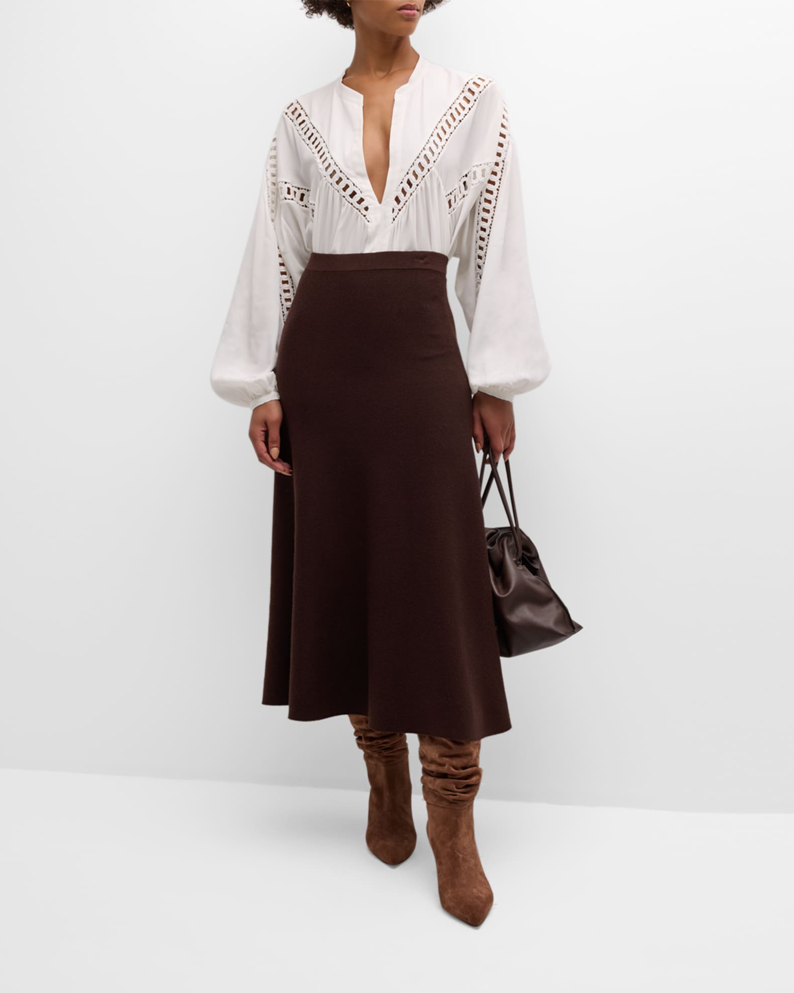 Iro Brent Embroidered Long-Sleeve Top | Neiman Marcus