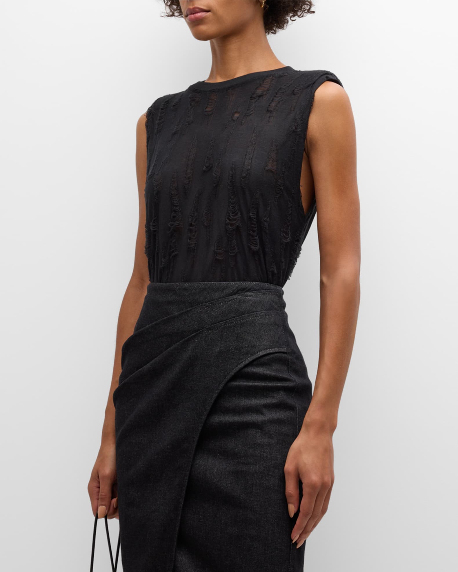 Iro Haice Distressed Tank Top | Neiman Marcus