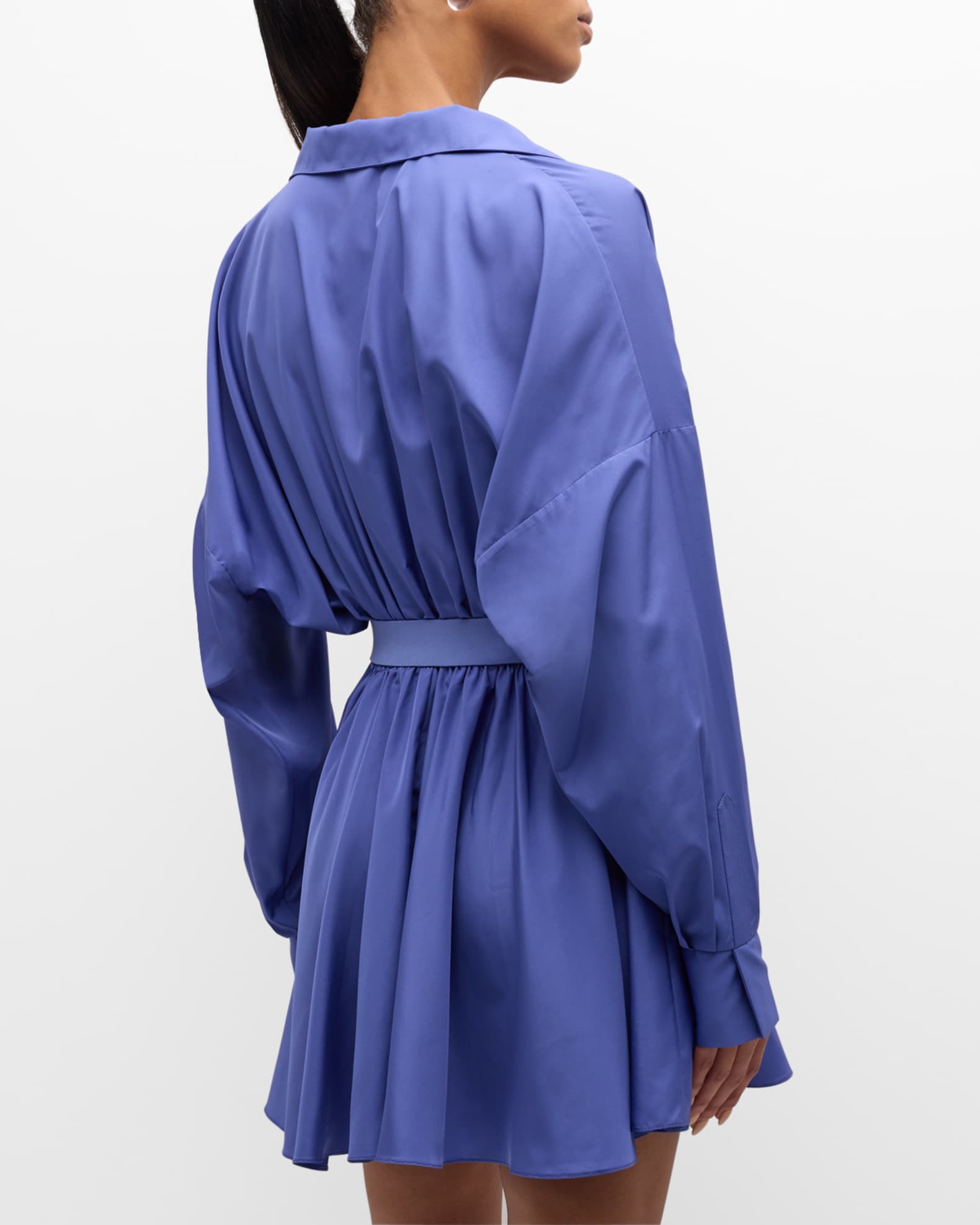 Norma Kamali Super Oversized Boyfriend Mini Shirtdress | Neiman Marcus