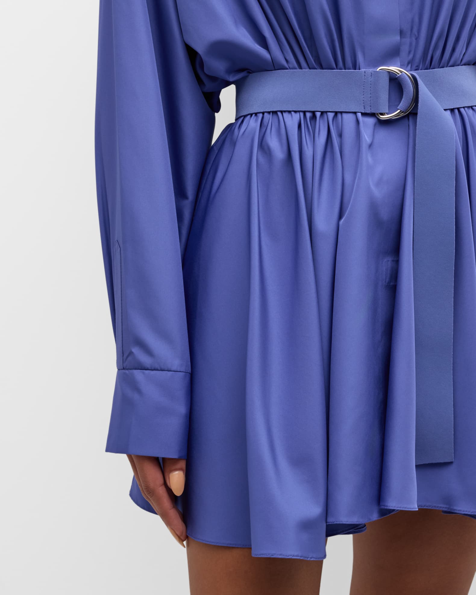 Norma Kamali Super Oversized Boyfriend Mini Shirtdress | Neiman Marcus