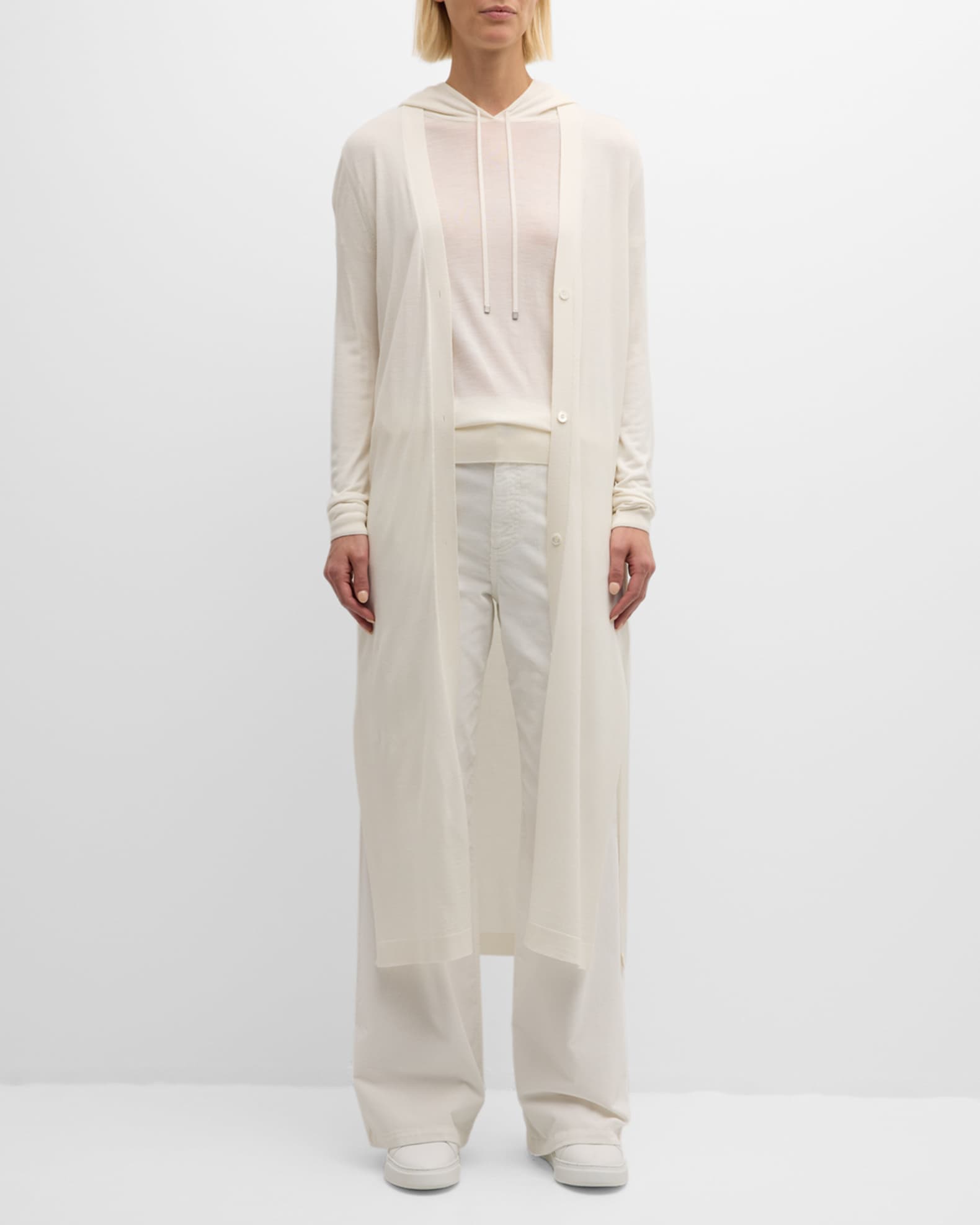 Eleventy Button-Down Merino Wool Cardigan | Neiman Marcus