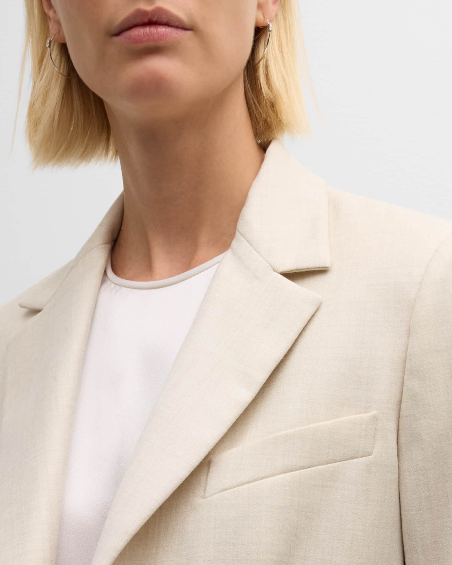 Eleventy Single-Button Wool-Blend Blazer | Neiman Marcus