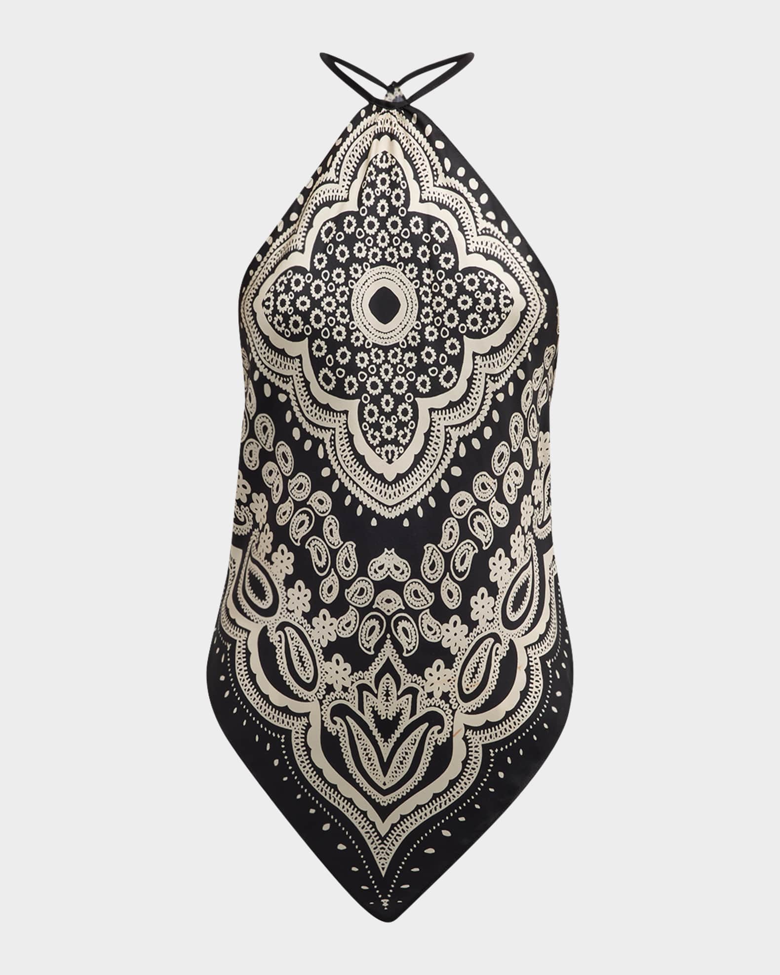 Nili Lotan Audrey Medallion Silk Halter Cami | Neiman Marcus