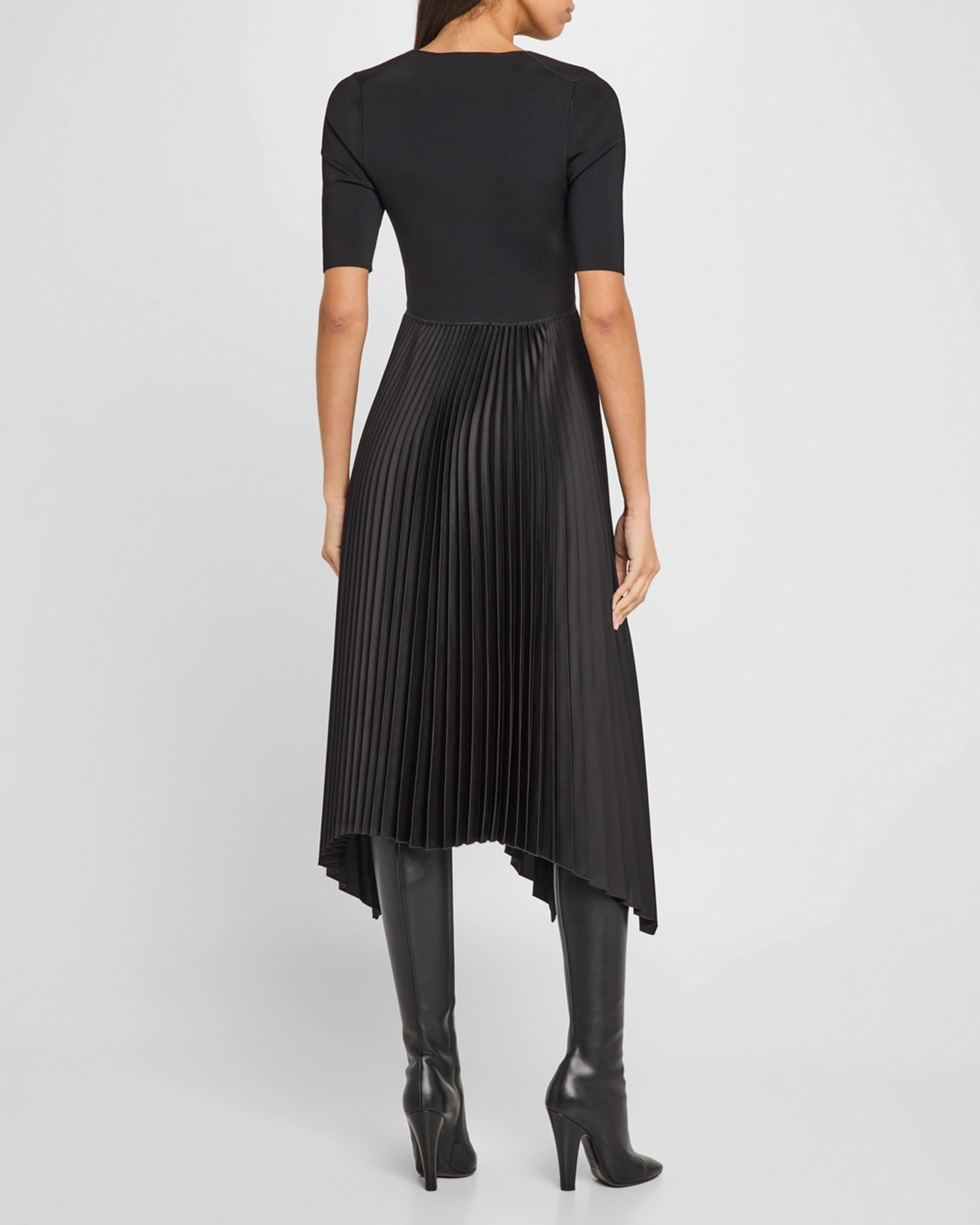 Joseph Darno Pleated Handkerchief Midi Dress | Neiman Marcus