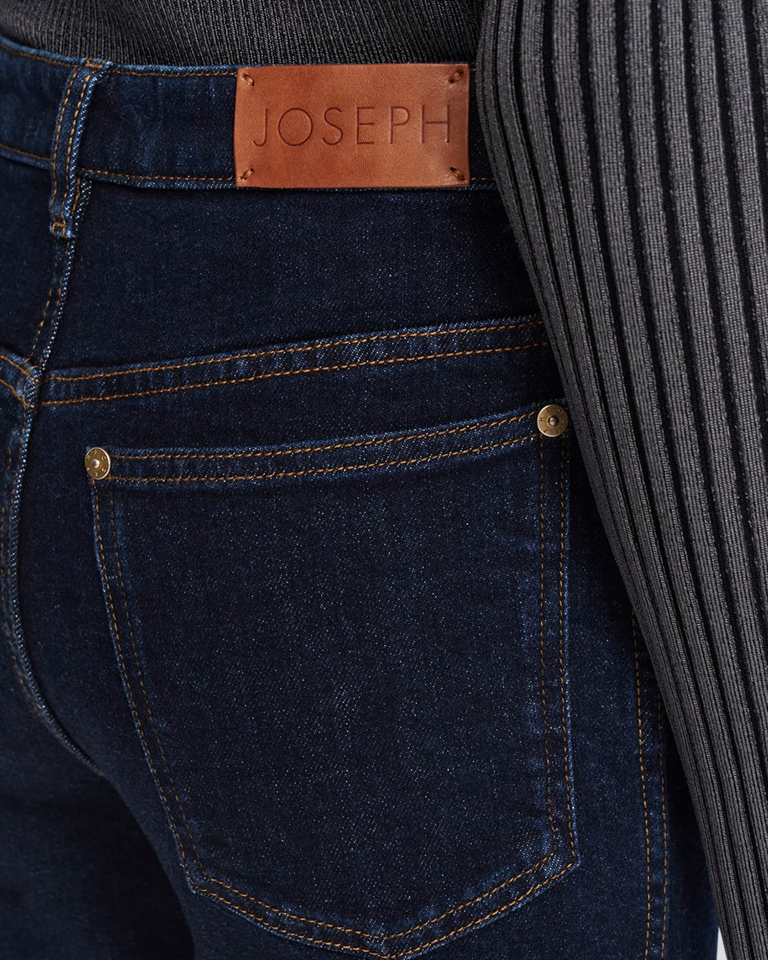 Joseph Duke Cropped Flare-Leg Denim Jeans | Neiman Marcus