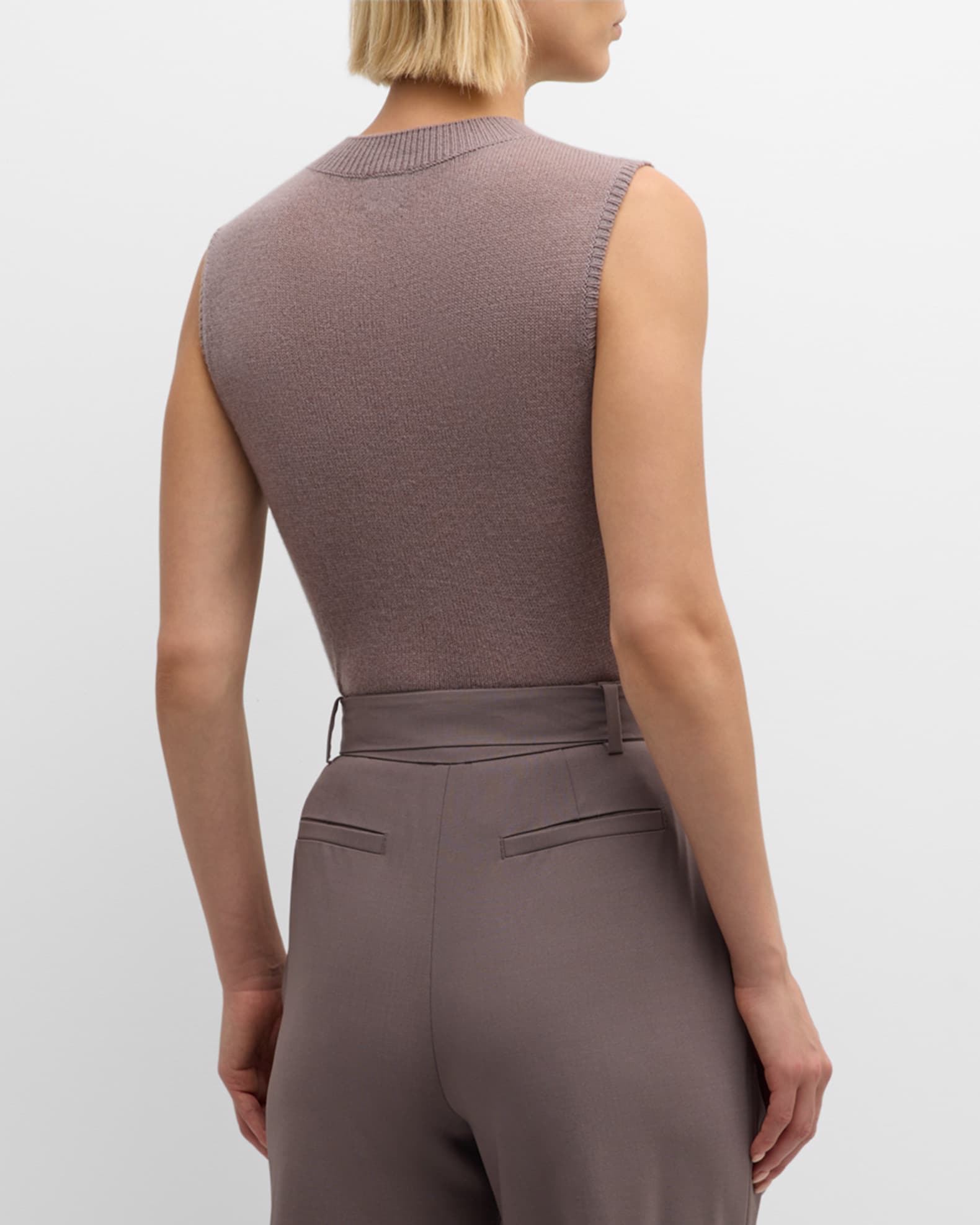 Eleventy Crewneck Cashmere Knit Tank Neiman Marcus