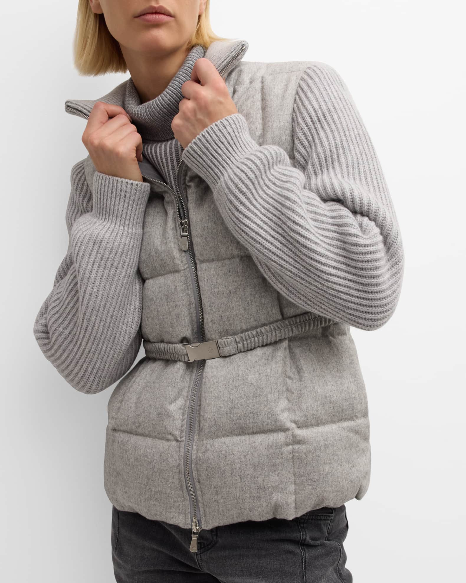 Eleventy Padded Stand-Collar Jacket | Neiman Marcus