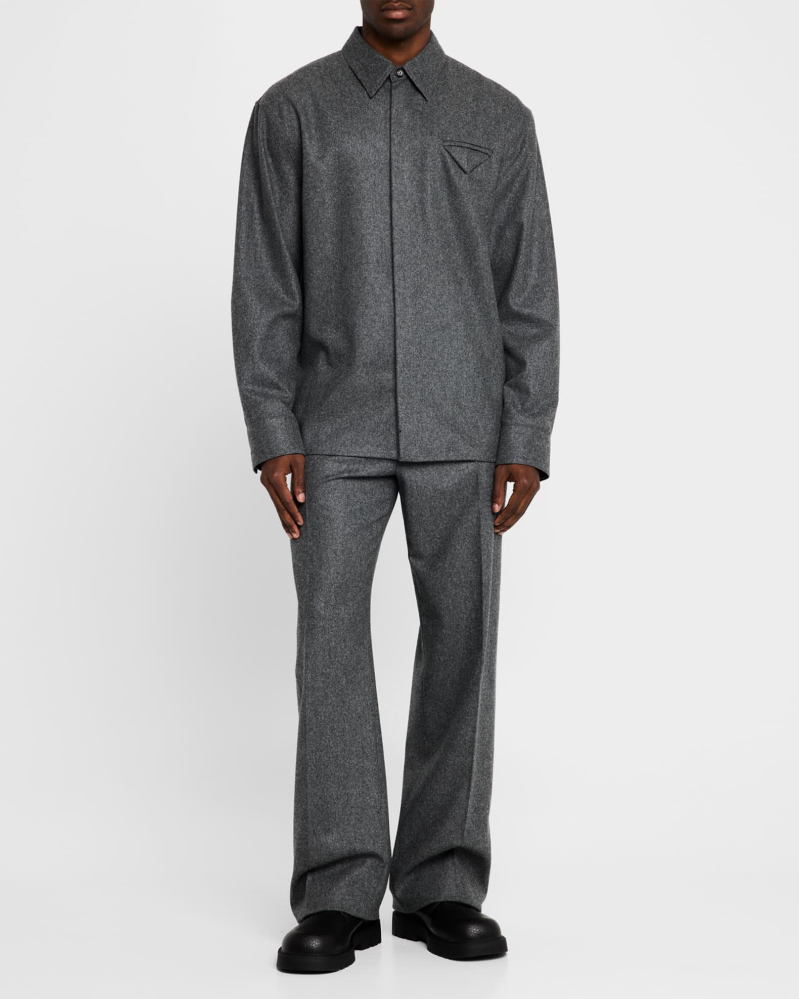 Bottega Veneta Men's Haddock Grained Leather Zipped Ankle Boots ...