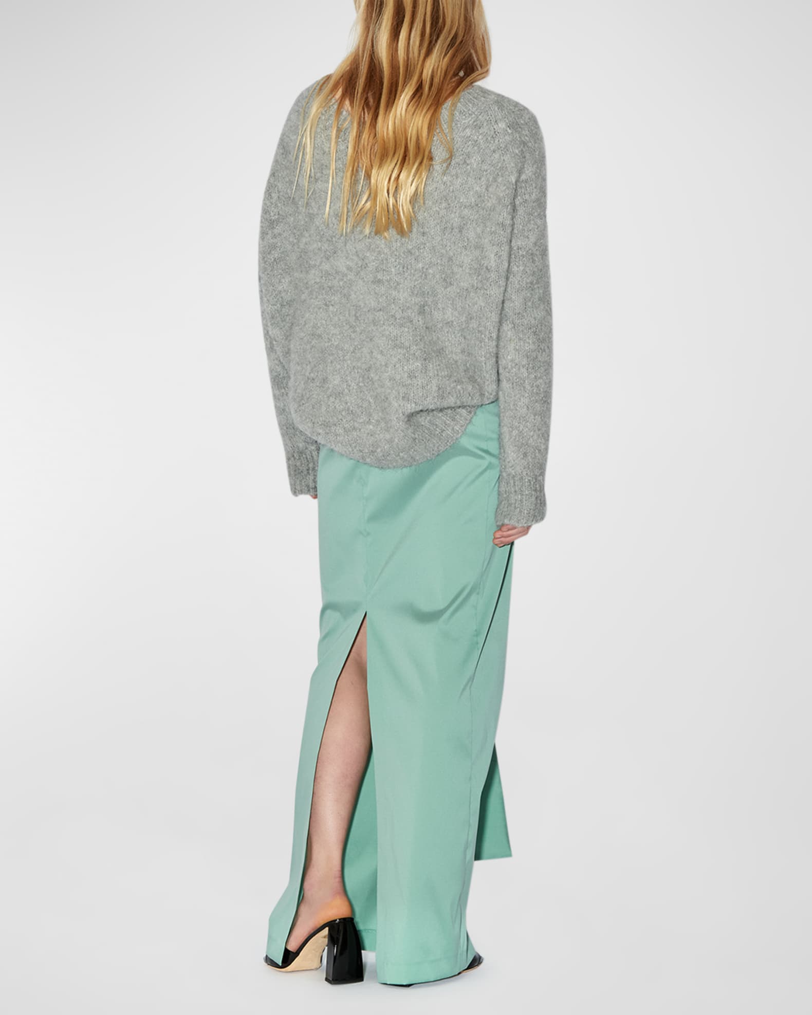 BERNADETTE Flower Embroidered Alpaca Wool Sweater | Neiman Marcus