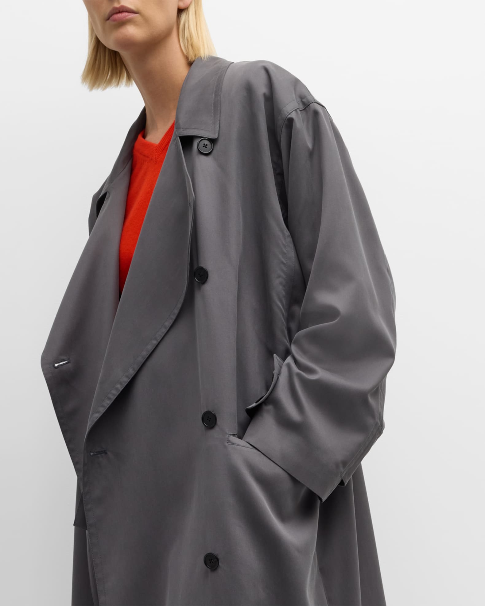 THE ROW Eric Oversize Belted Trench Coat | Neiman Marcus