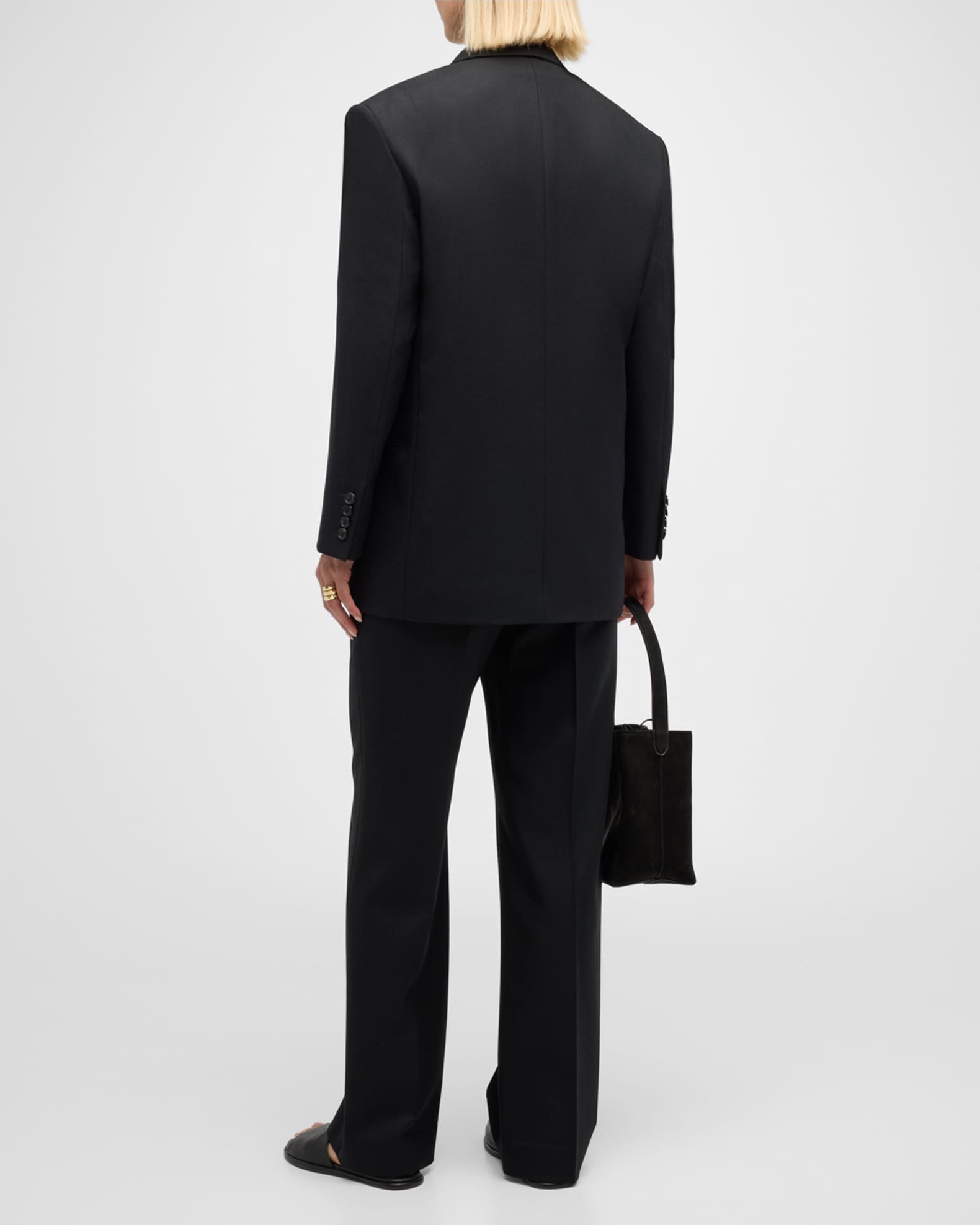 THE ROW Timoty Oversize Wool Blazer Jacket | Neiman Marcus