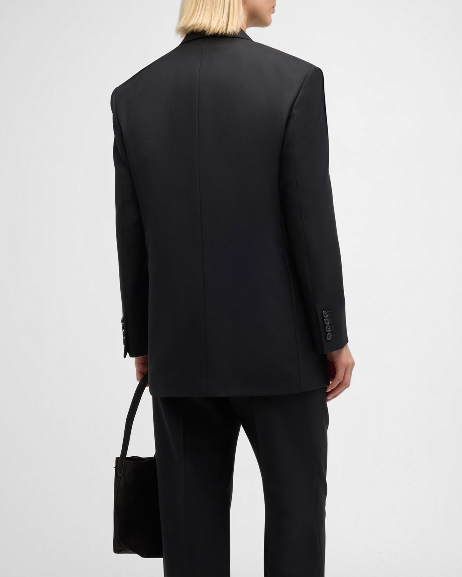 THE ROW Timoty Oversize Wool Blazer Jacket | Neiman Marcus
