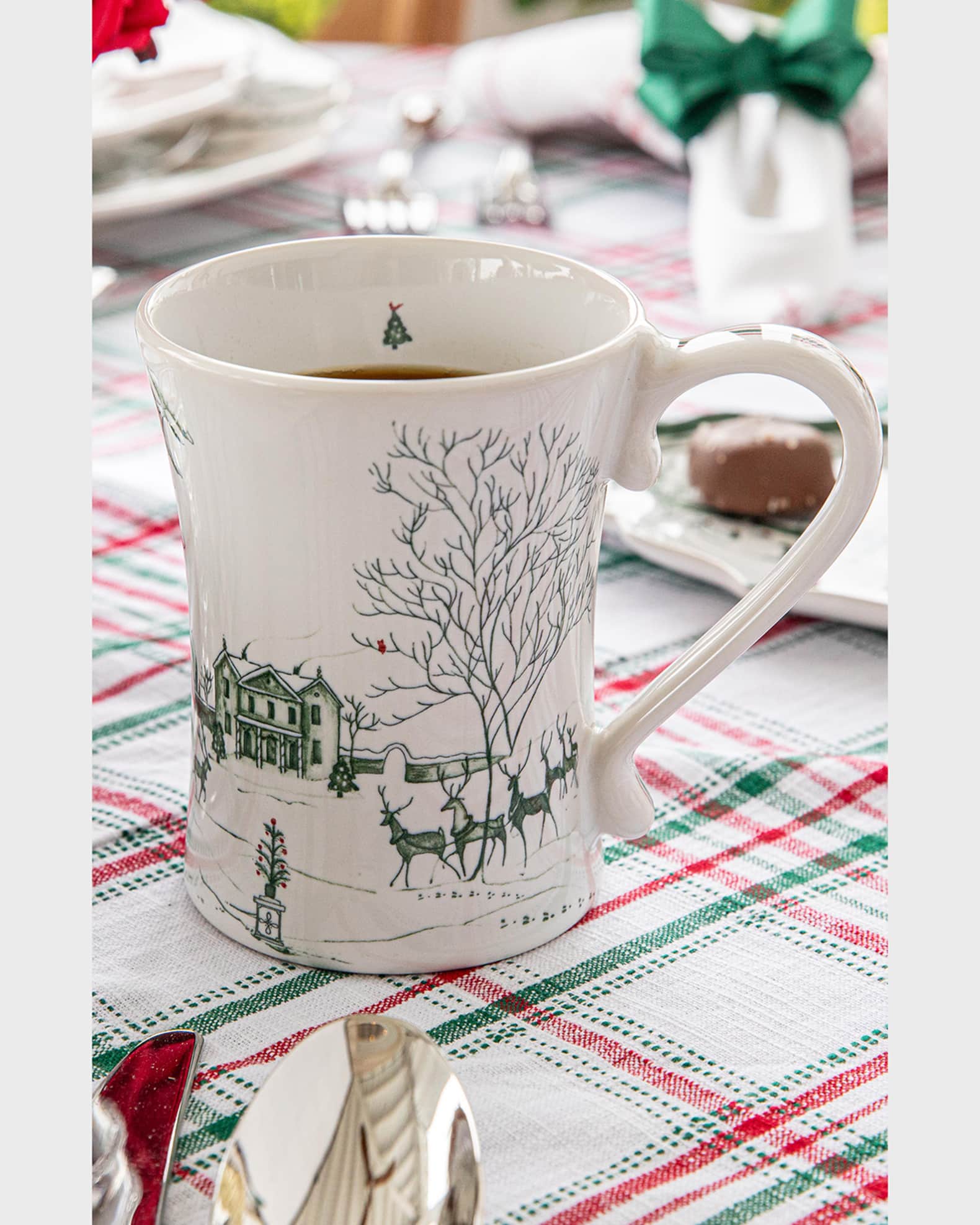 Juliska Country Estate Winter Frolic Mug Evergreen | Neiman Marcus