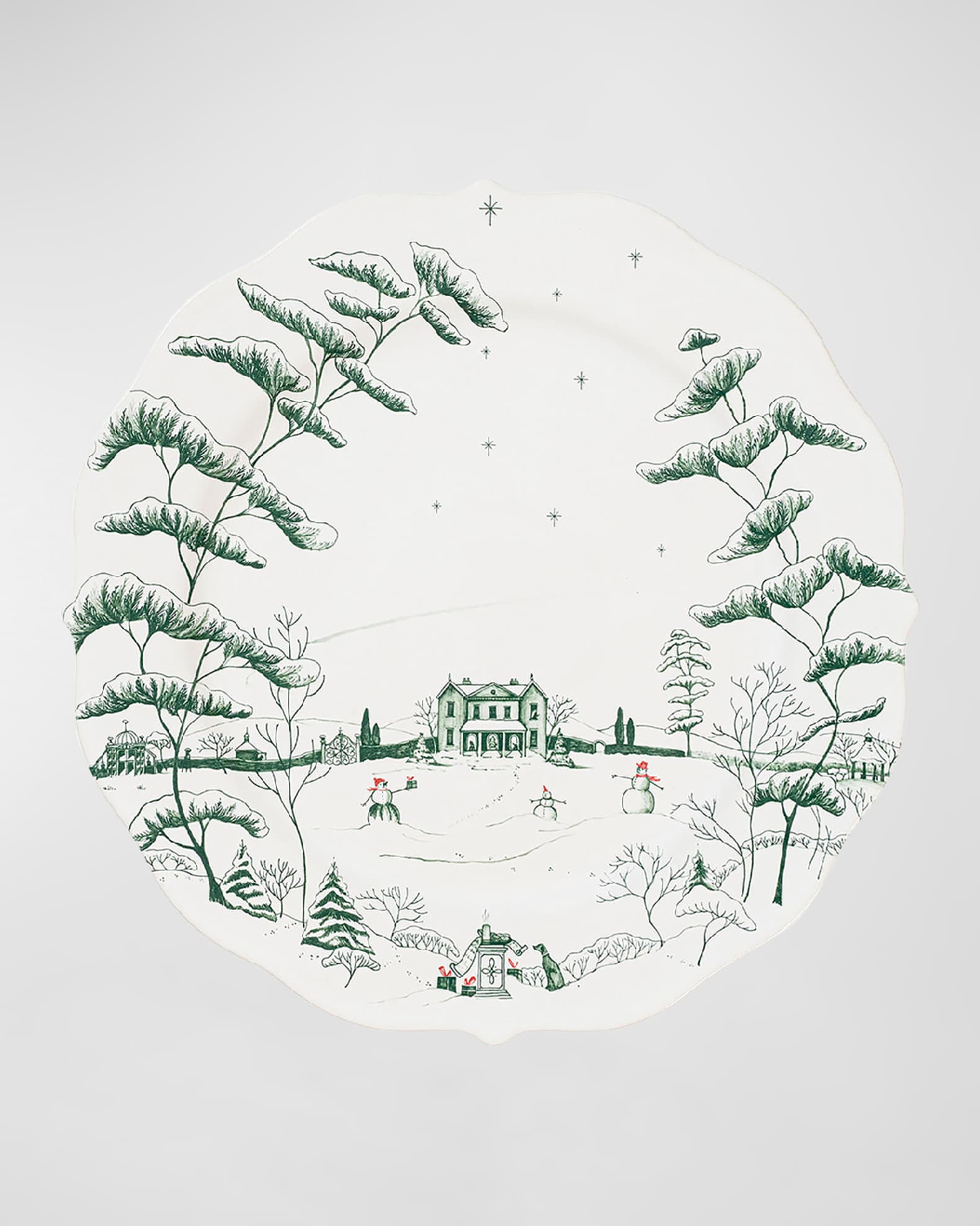 Country Estate Winter Frolic Green Dinnerware Collection | Neiman Marcus