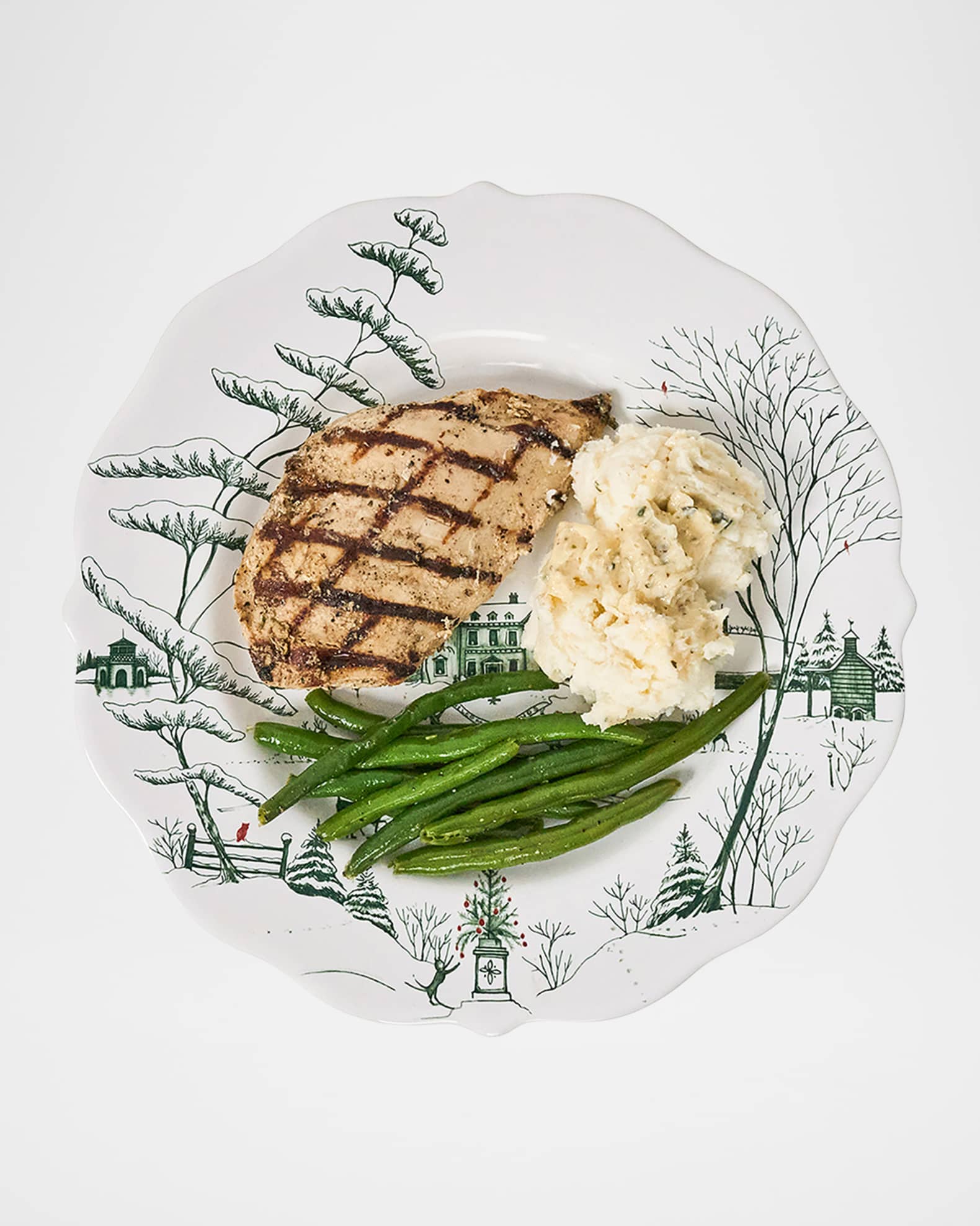 Country Estate Winter Frolic Green Dinnerware Collection | Neiman Marcus