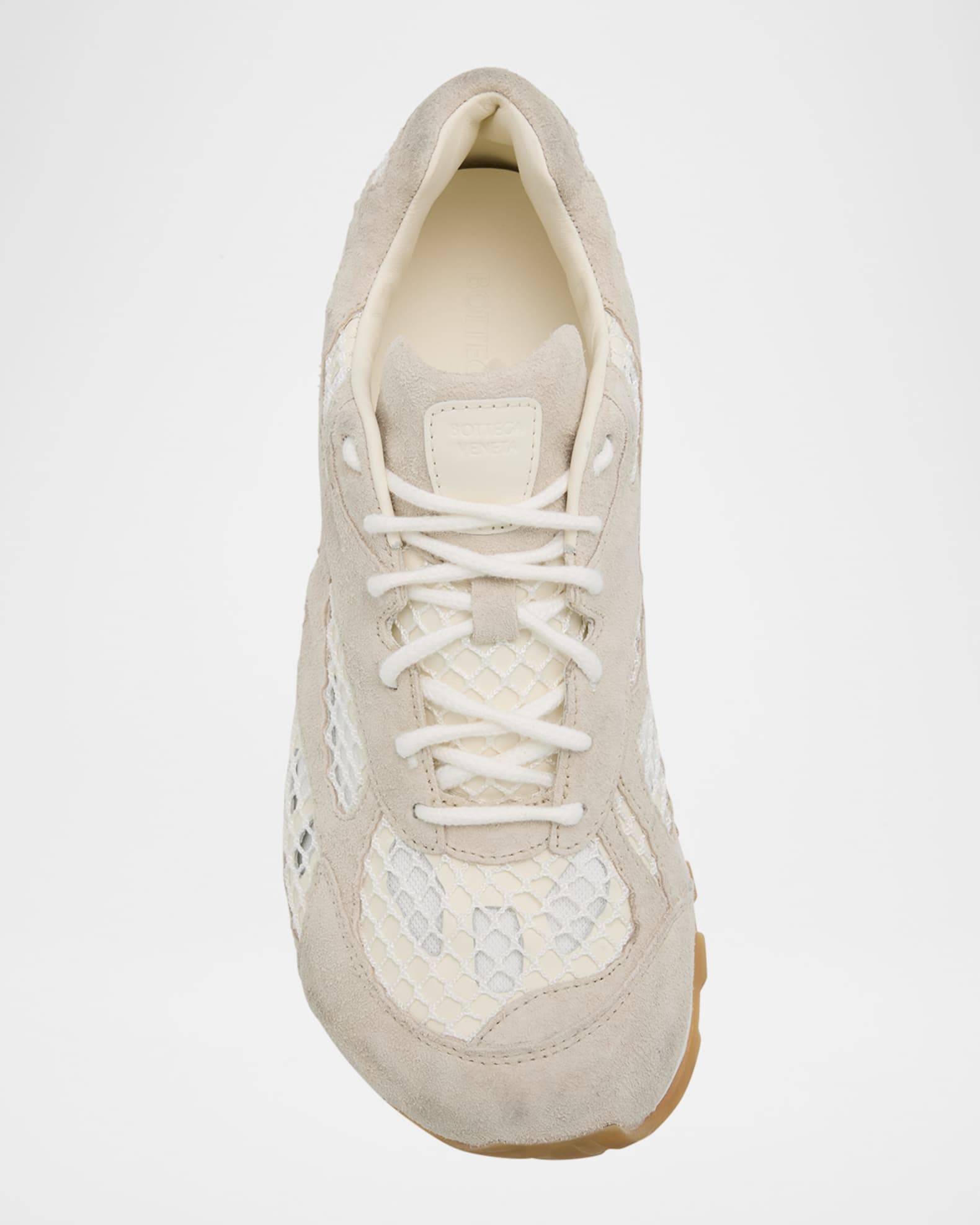 Bottega Veneta Orbit Suede Mesh Runner Sneakers | Neiman Marcus