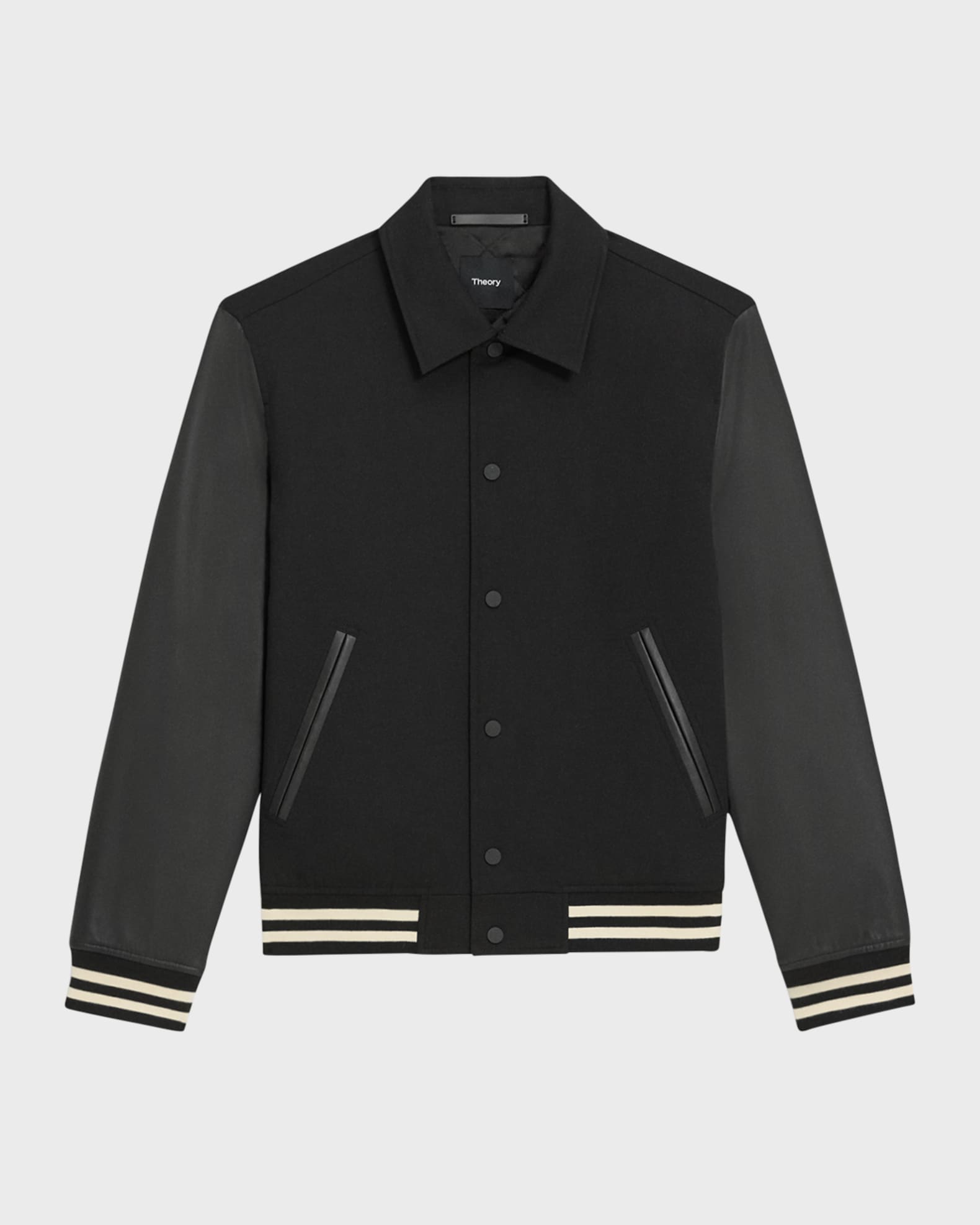Theory Men's Varsity Jacket in Textured Gabardine | Neiman Marcus