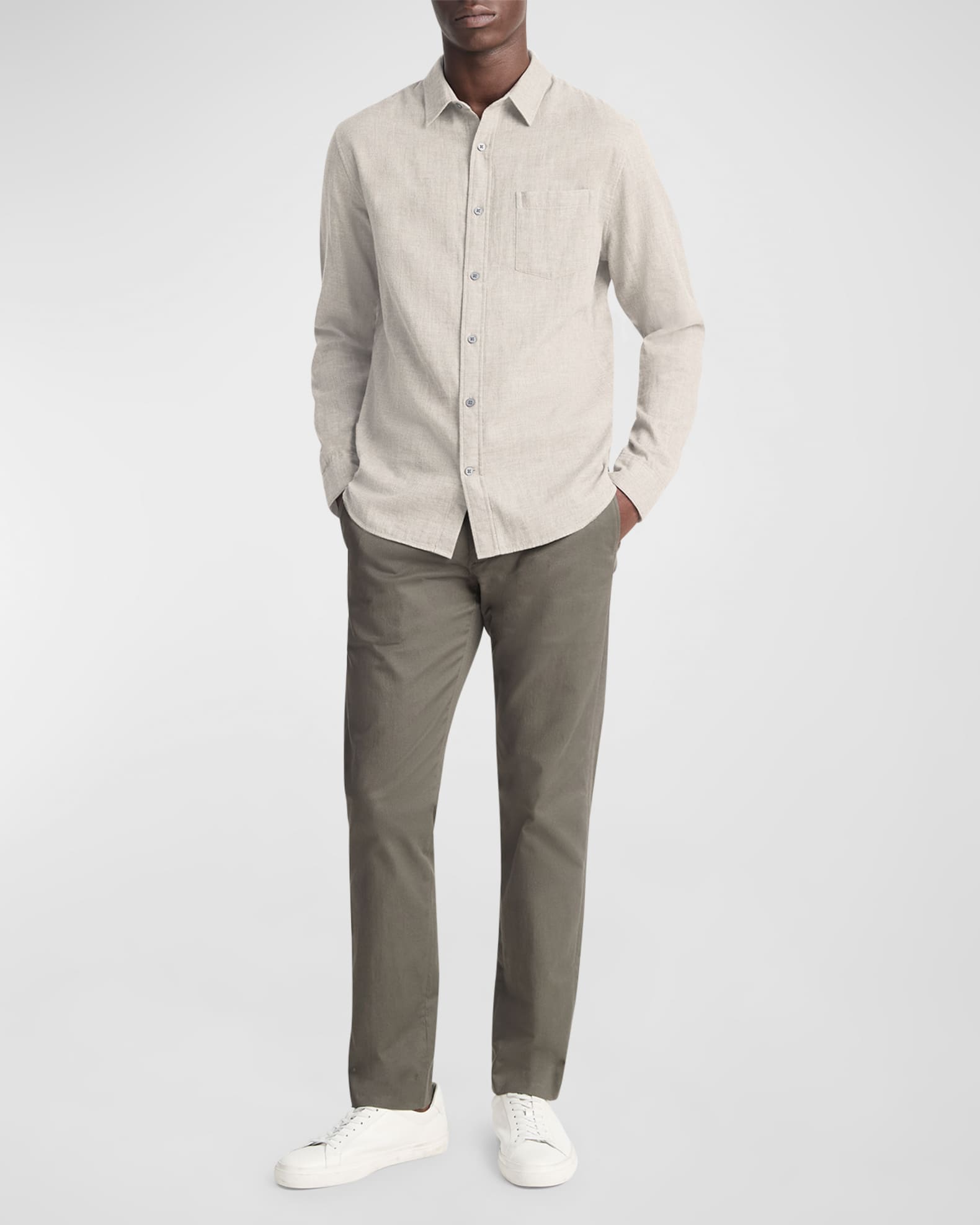 Vince Men's Double-Face Sport Shirt | Neiman Marcus