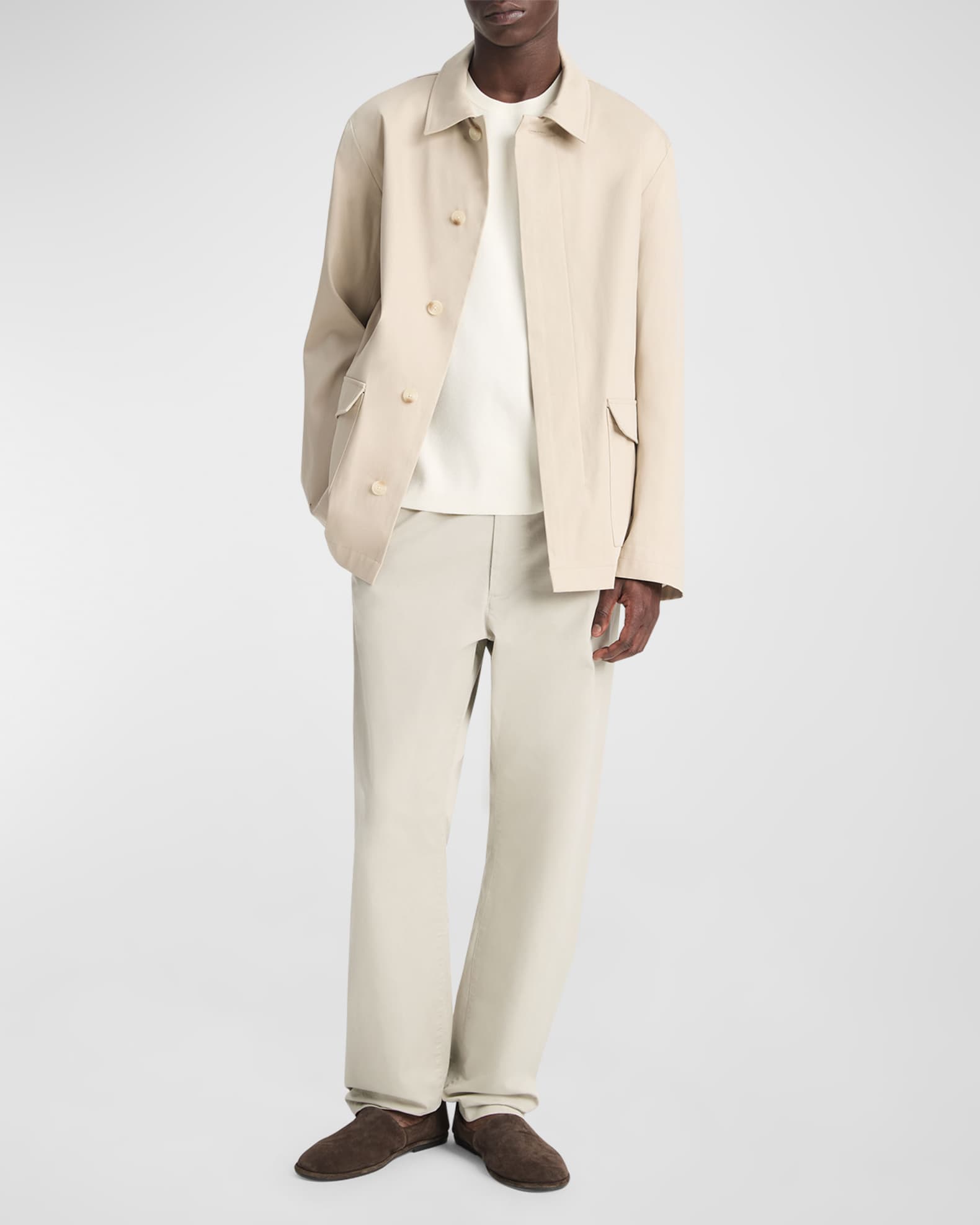 Vince Men's Short Mac Coat | Neiman Marcus