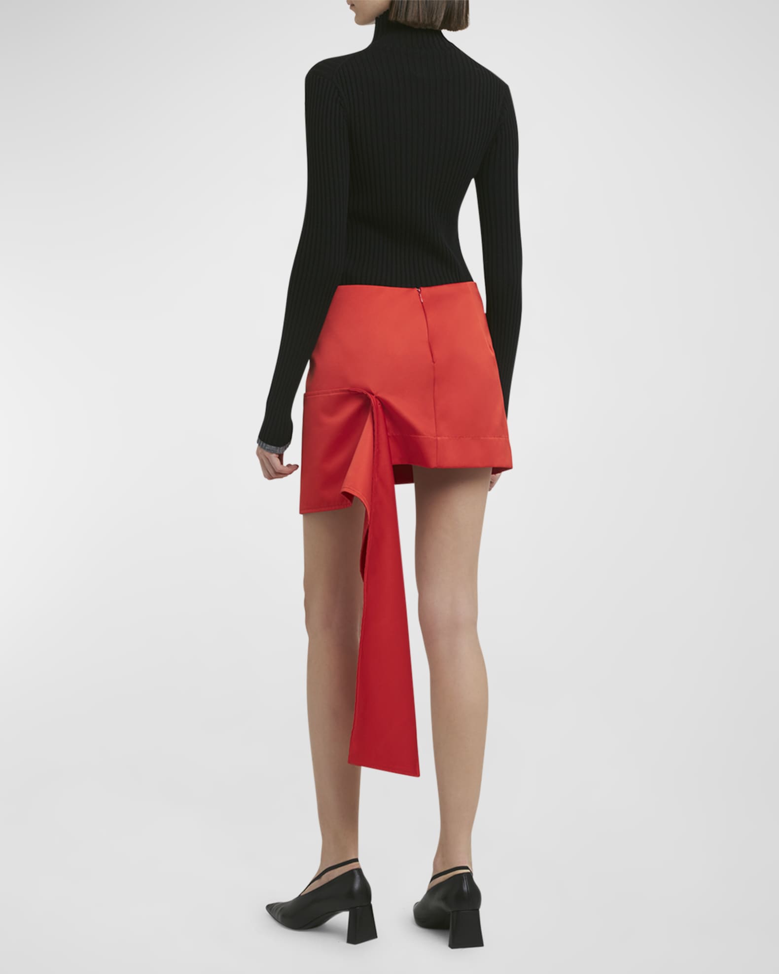 Plan C Button Panel Mini Skirt | Neiman Marcus