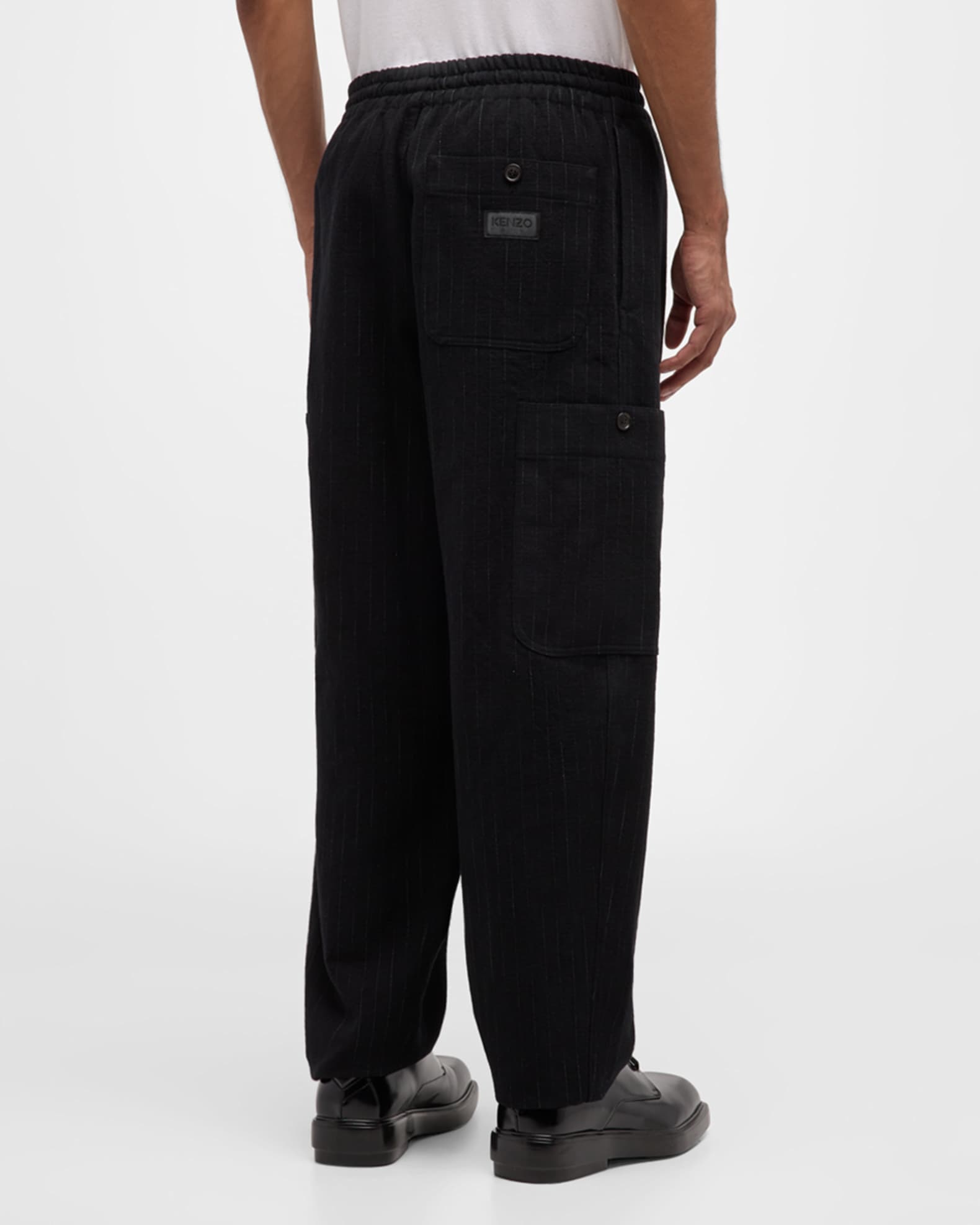Kenzo Men's Striped Cargo Jogger Pants | Neiman Marcus
