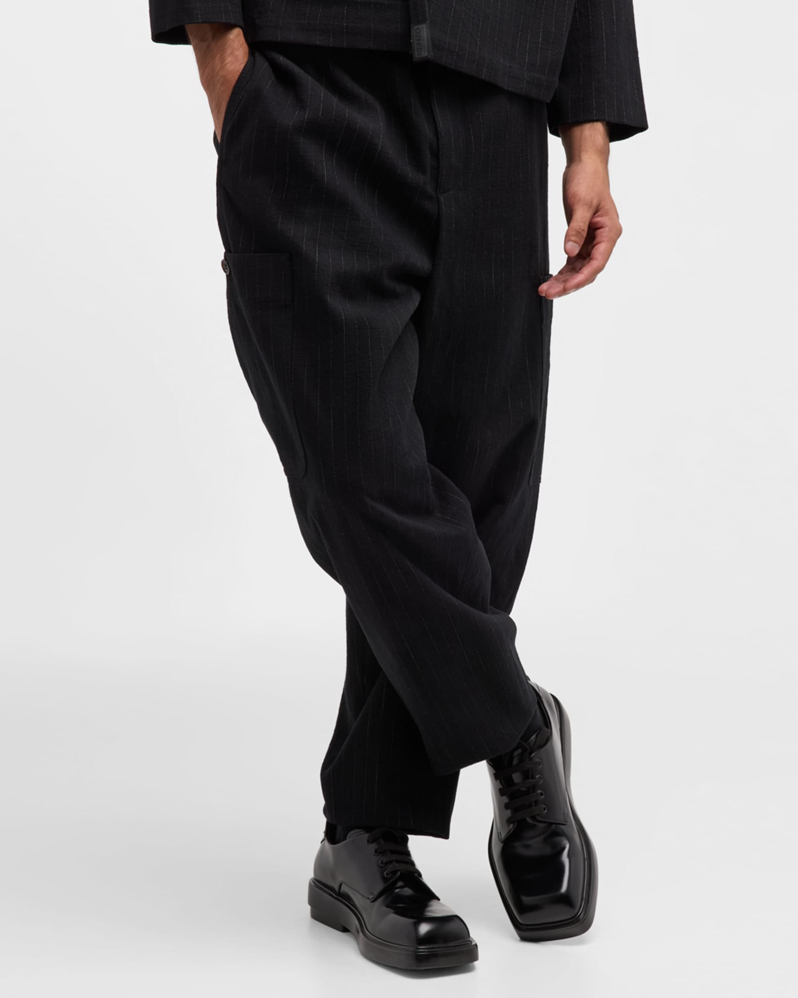 Kenzo Men's Striped Cargo Jogger Pants | Neiman Marcus