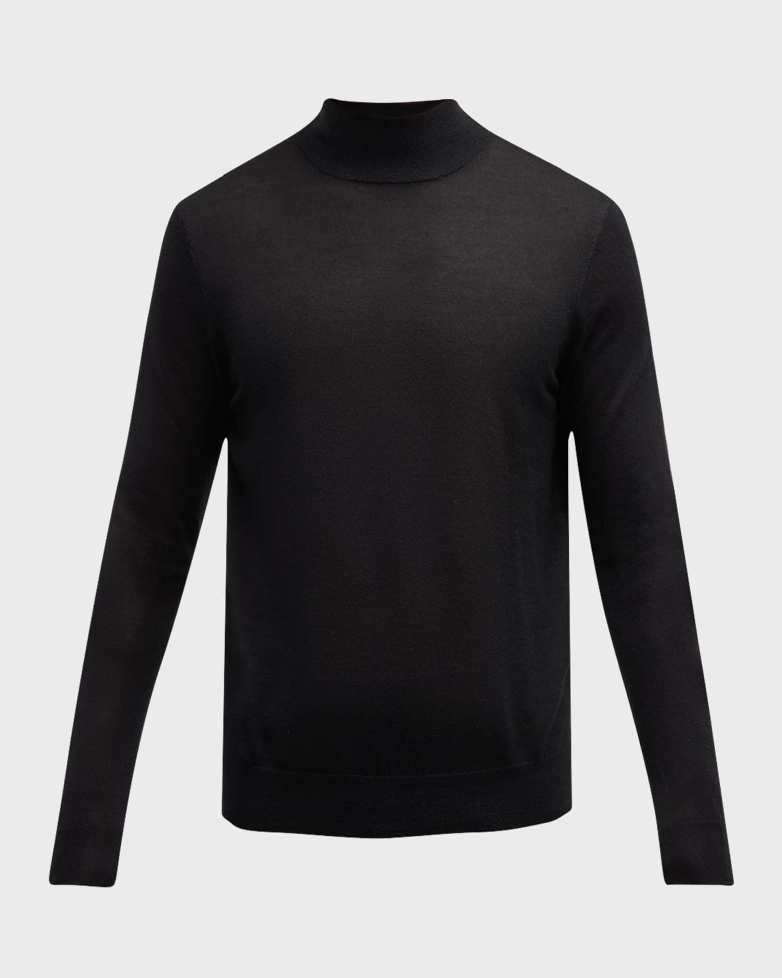 Neiman Marcus Men's Cashmere and Silk Mock-Neck Sweater | Neiman Marcus