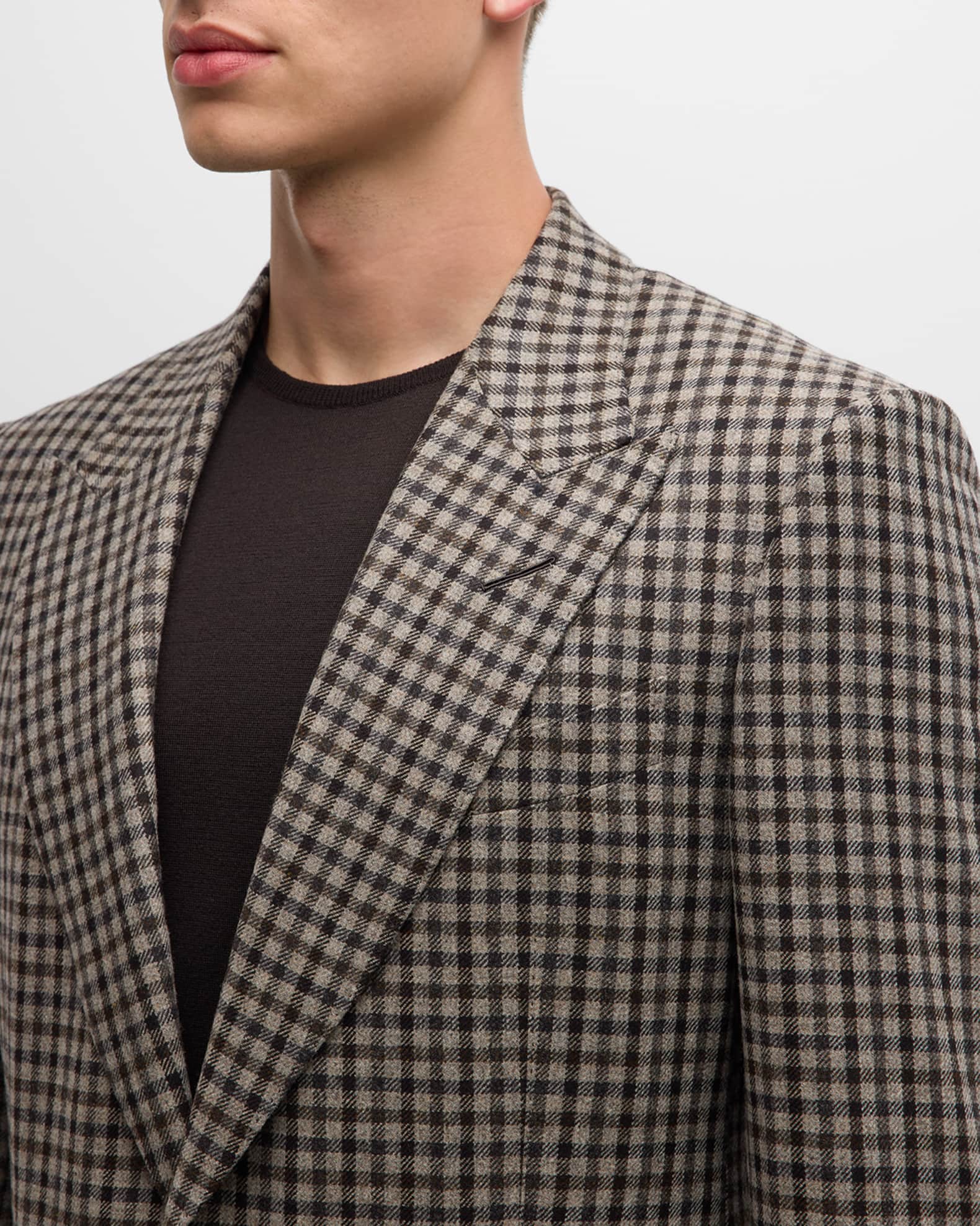TOM FORD Men's Damier Shelton Check Sport Coat | Neiman Marcus
