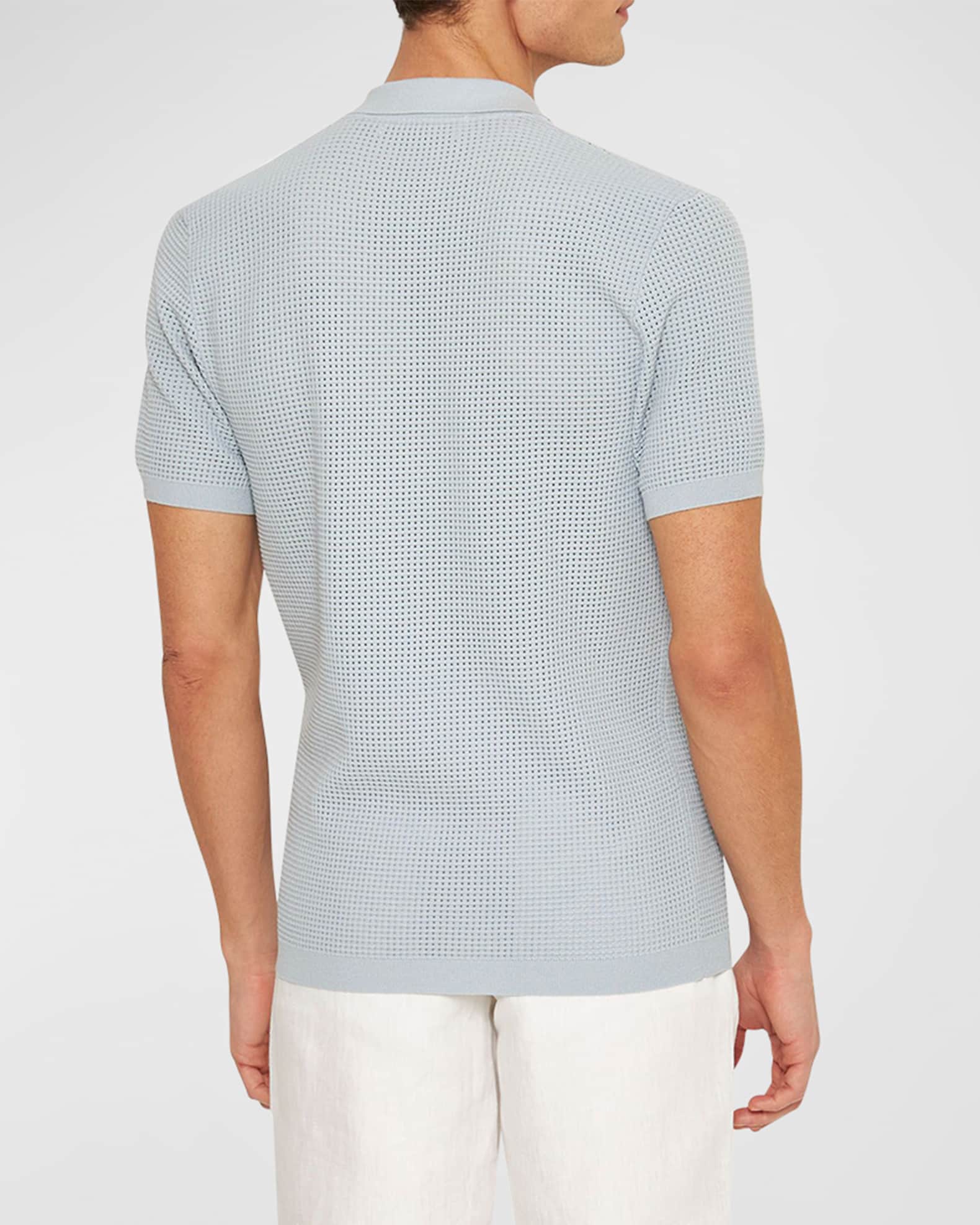Orlebar Brown Men's Roddy Waffle Mesh Stitch Short-Sleeve Polo Shirt ...