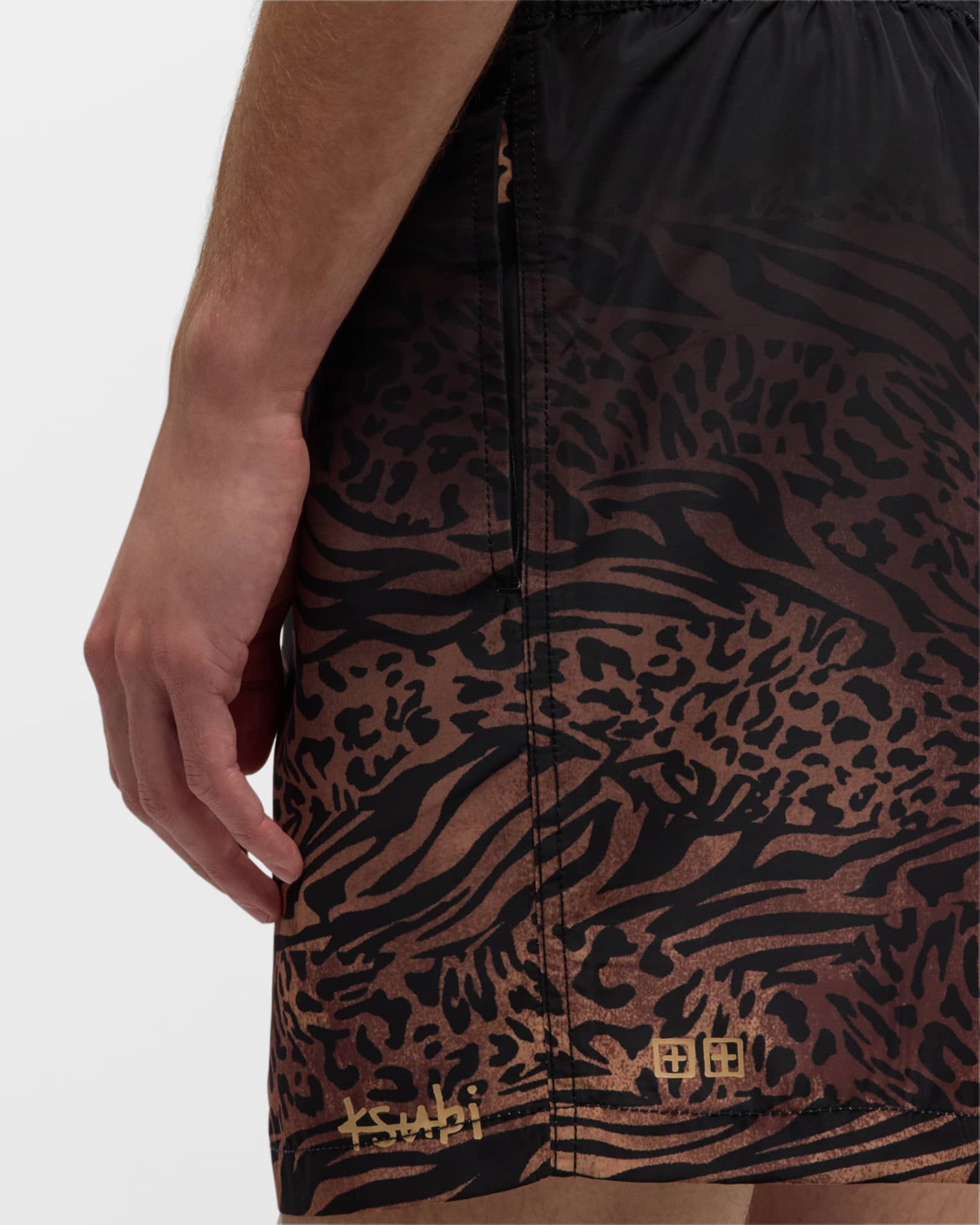 Ksubi Men's Sinners Leopard-Print Boardshorts | Neiman Marcus