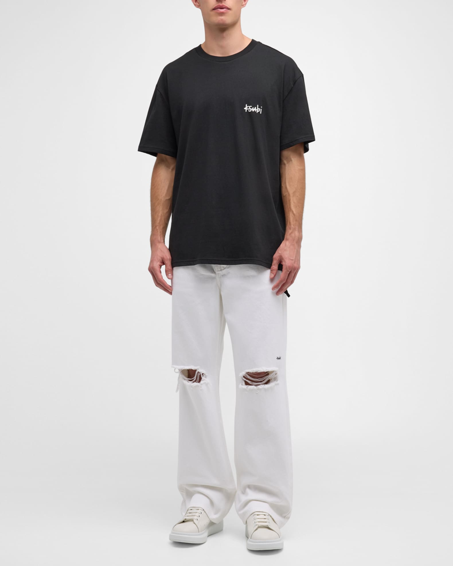 Ksubi Men's Bronko Polar Trashed Jeans | Neiman Marcus