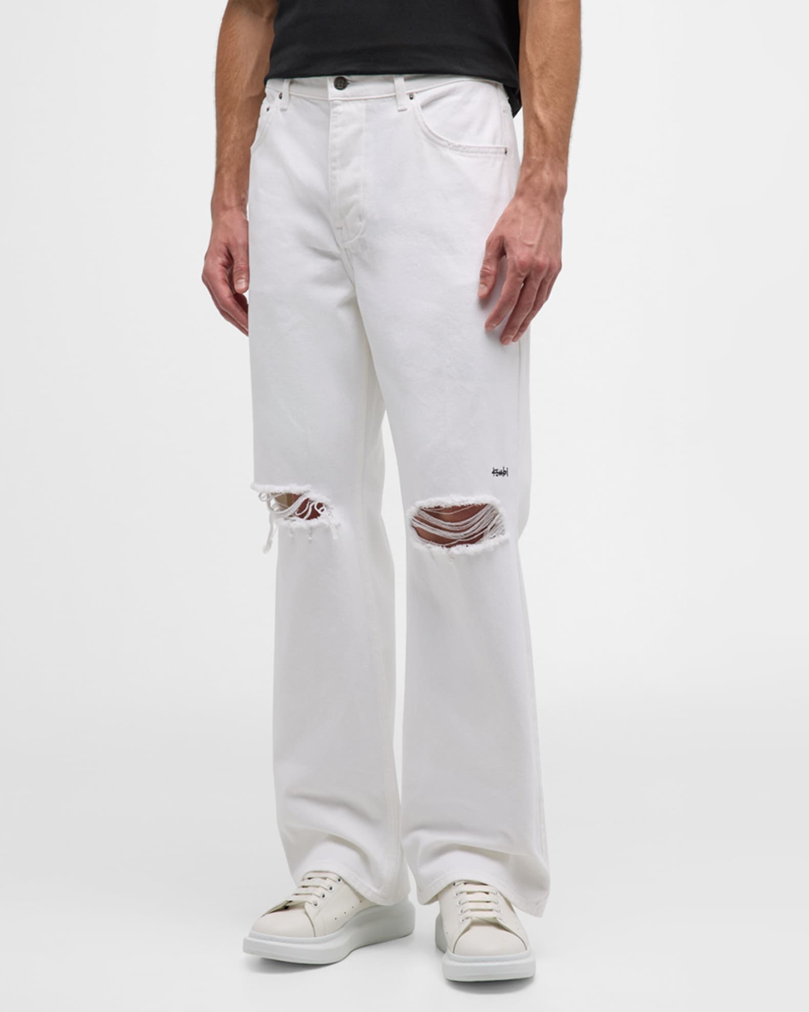 Ksubi Men's Bronko Polar Trashed Jeans | Neiman Marcus