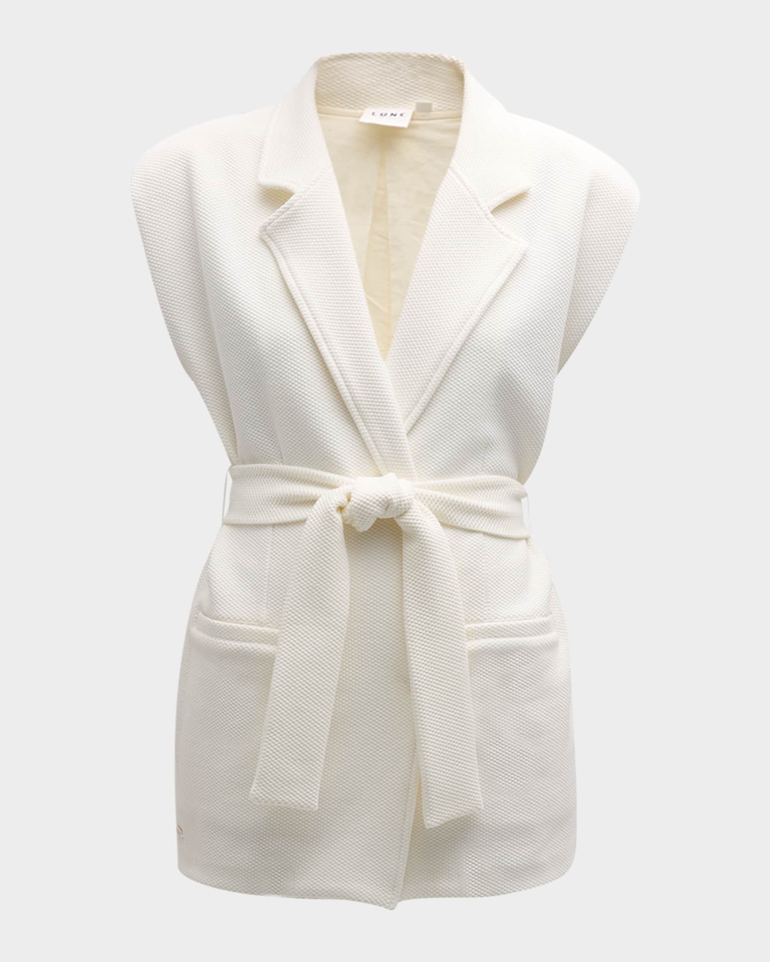 Lune Active Moon Belted Knit Vest | Neiman Marcus