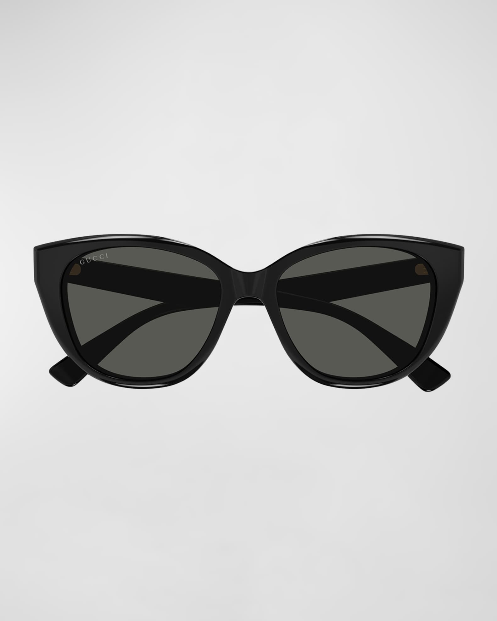 Gucci Star Logo Acetate Cat-Eye Sunglasses | Neiman Marcus