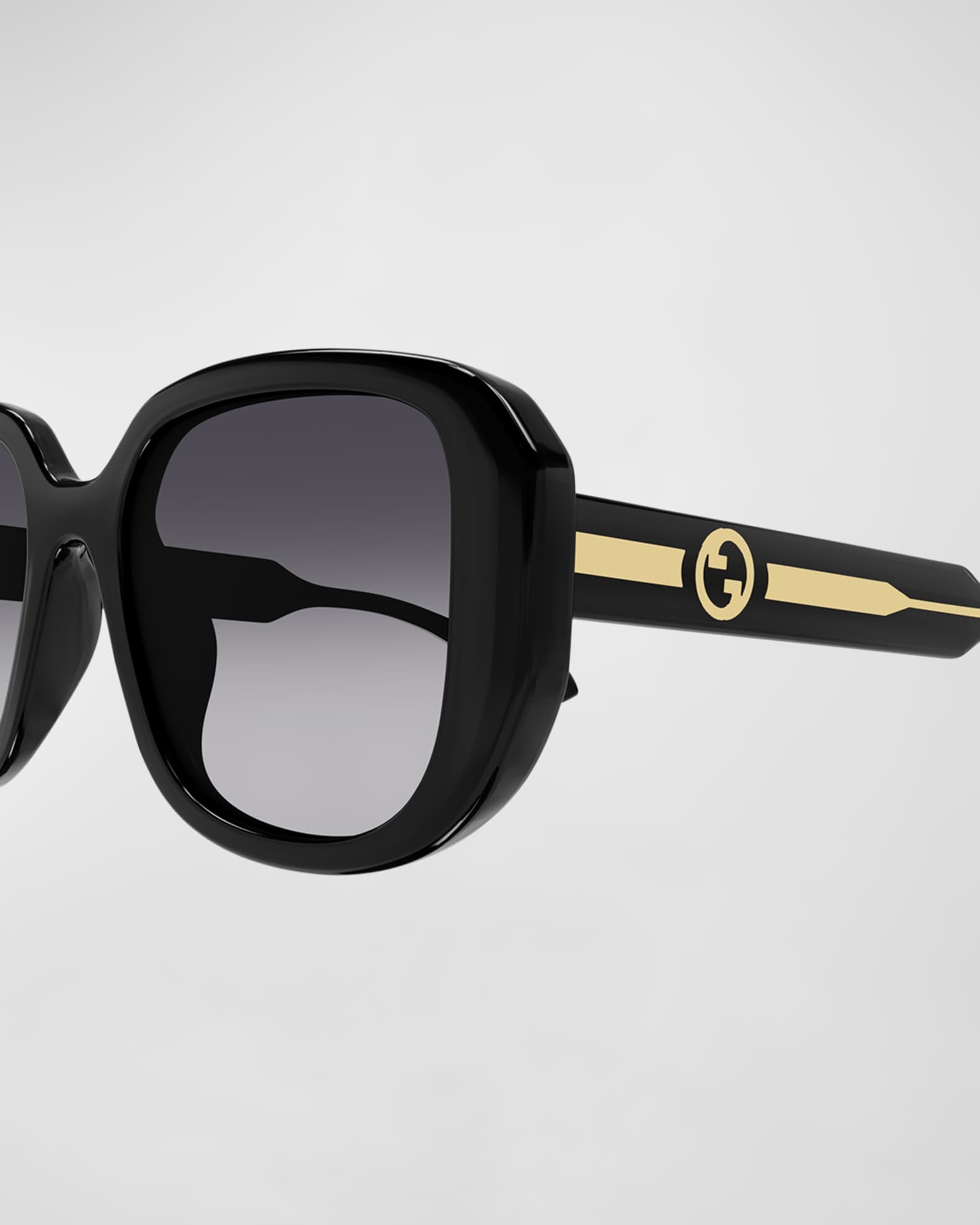Gucci La Piscine Plastic Square Sunglasses | Neiman Marcus