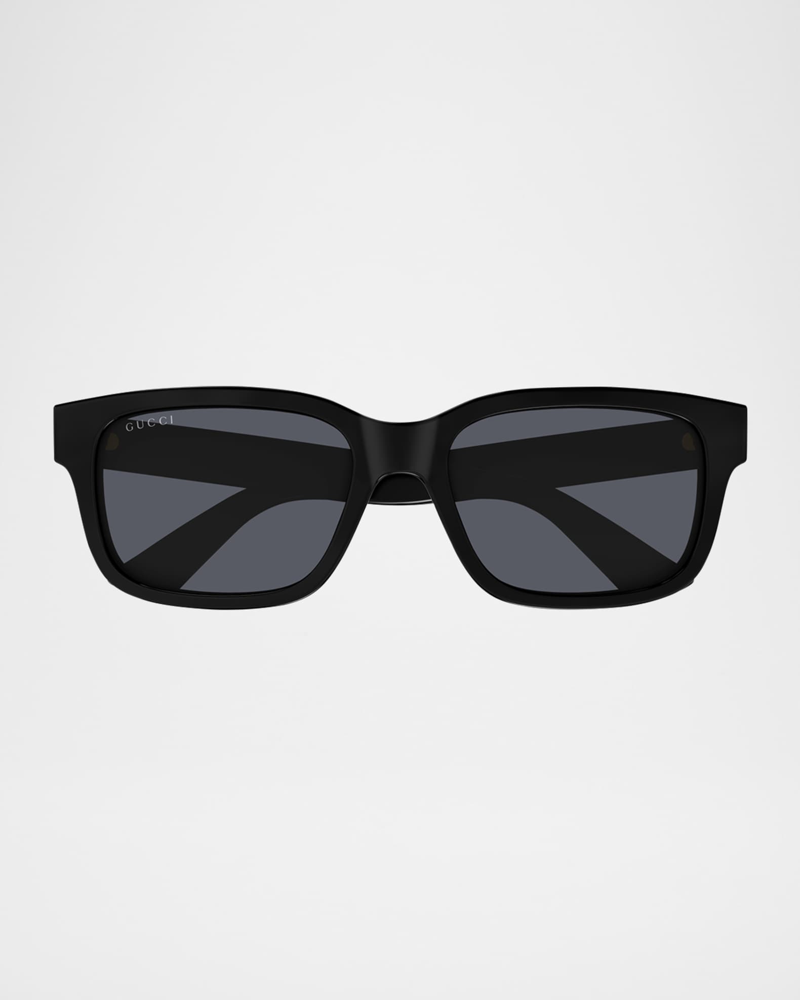Gucci Men's Rectangle Plastic Sunglasses | Neiman Marcus