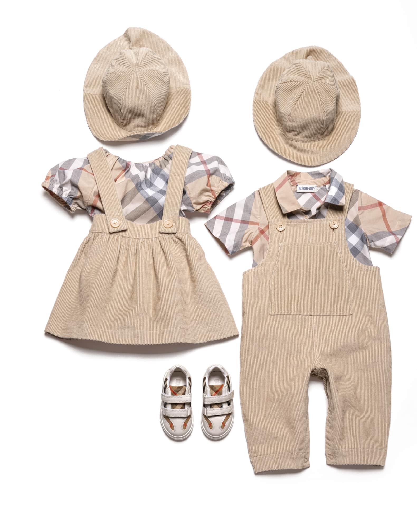 Burberry Girl's Sofia Check-Print Three-Piece Set, Size 3M Burberry Girl's Sofia Check-Print Three-Piece Set, Size 3M