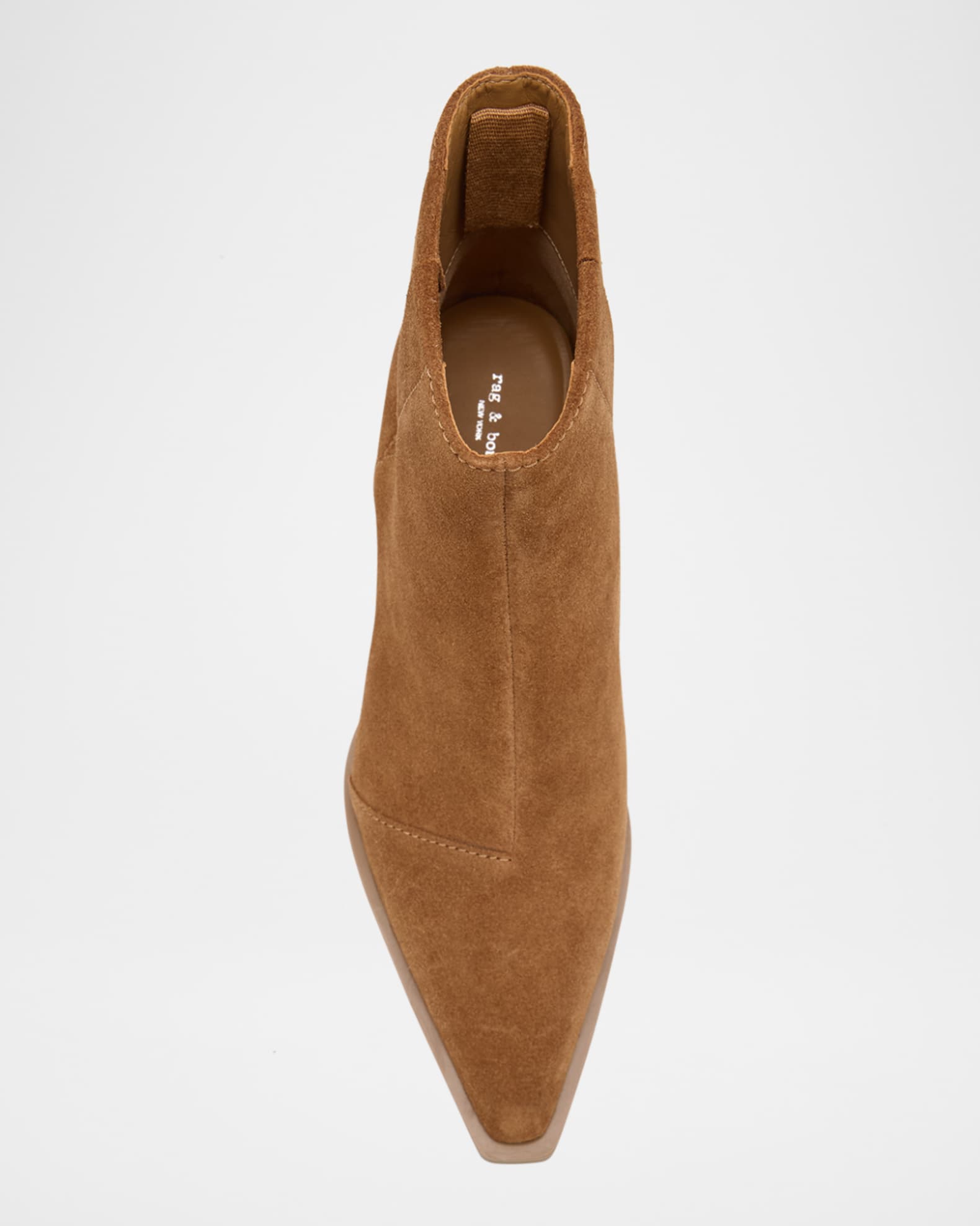 Dart Suede Pull-On Ankle Booties | Neiman Marcus