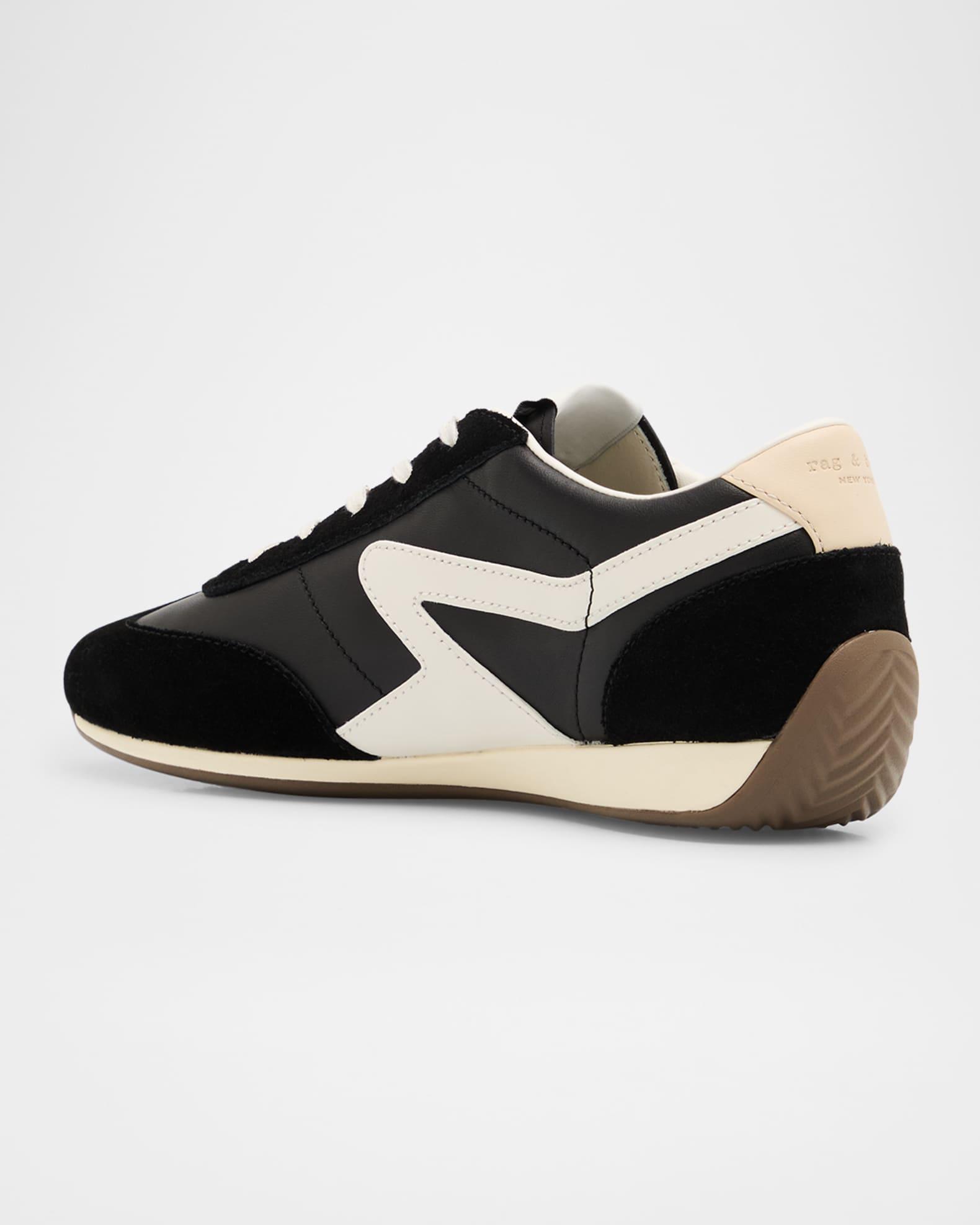 Rag & Bone Retro Slim Mixed Leather Sneakers | Neiman Marcus