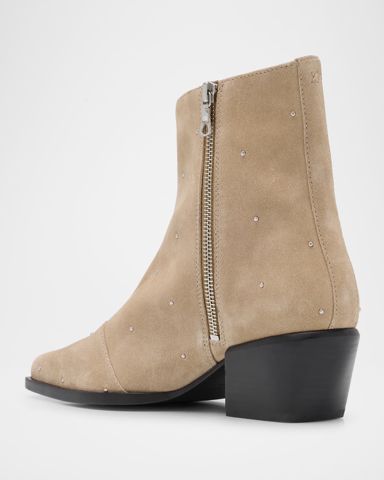 Rag & Bone Joni Studded Suede Ankle Boots | Neiman Marcus
