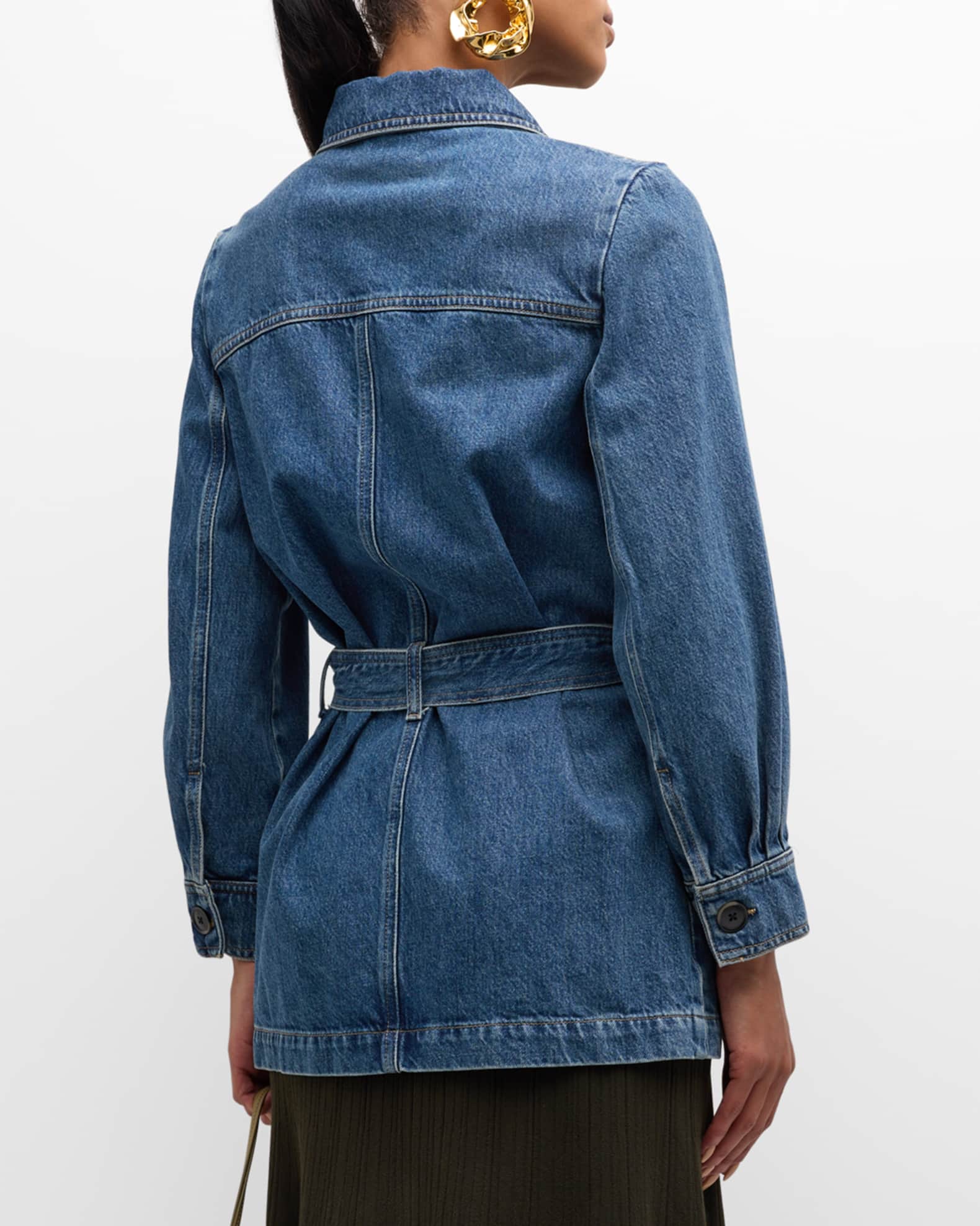 FRAME Denim Safari Jacket | Neiman Marcus