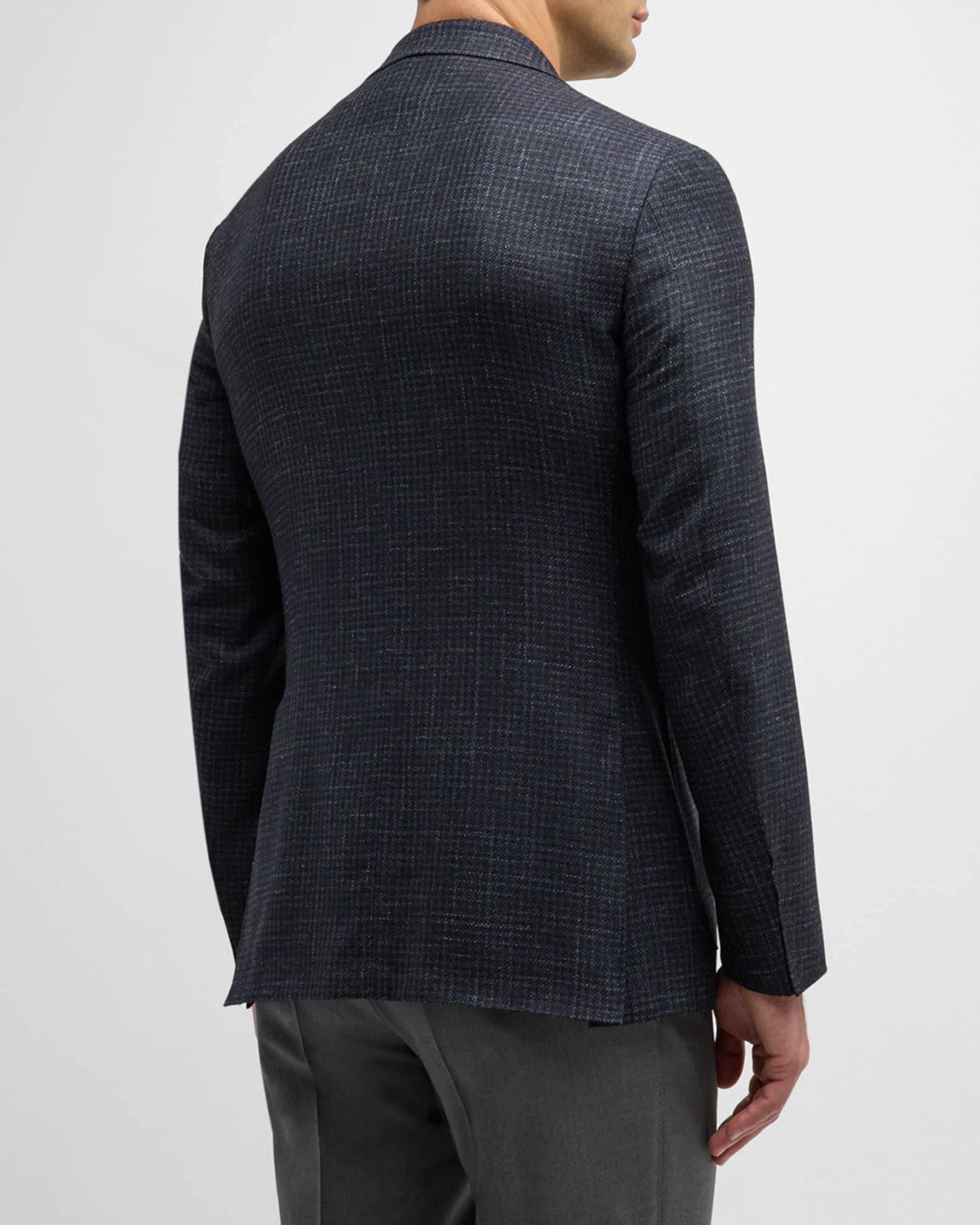 Canali Men's Small Check Sport Coat | Neiman Marcus