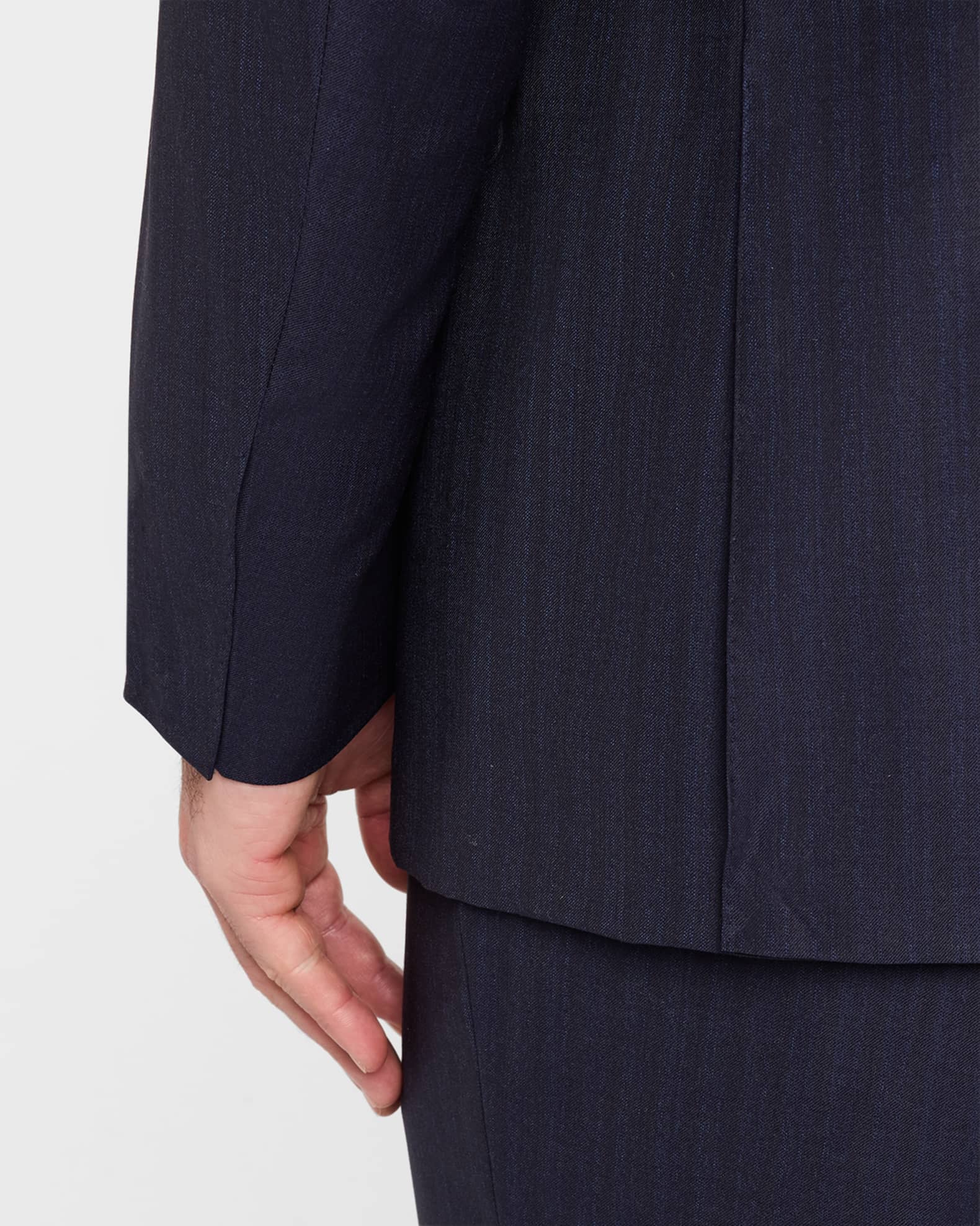 Canali Men's Tonal Stripe 130s Wool Suit | Neiman Marcus